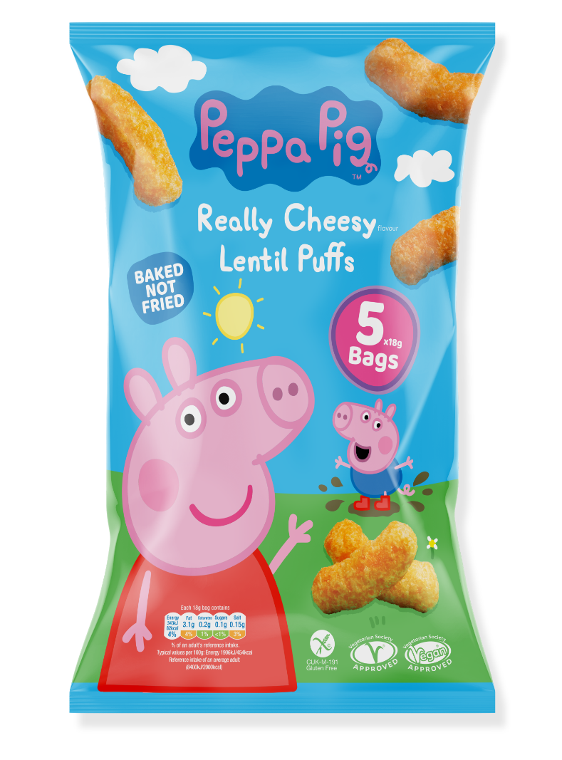 Buy Peppa Pig Really Cheesy Lentil Puffs | Seabrook Crisps