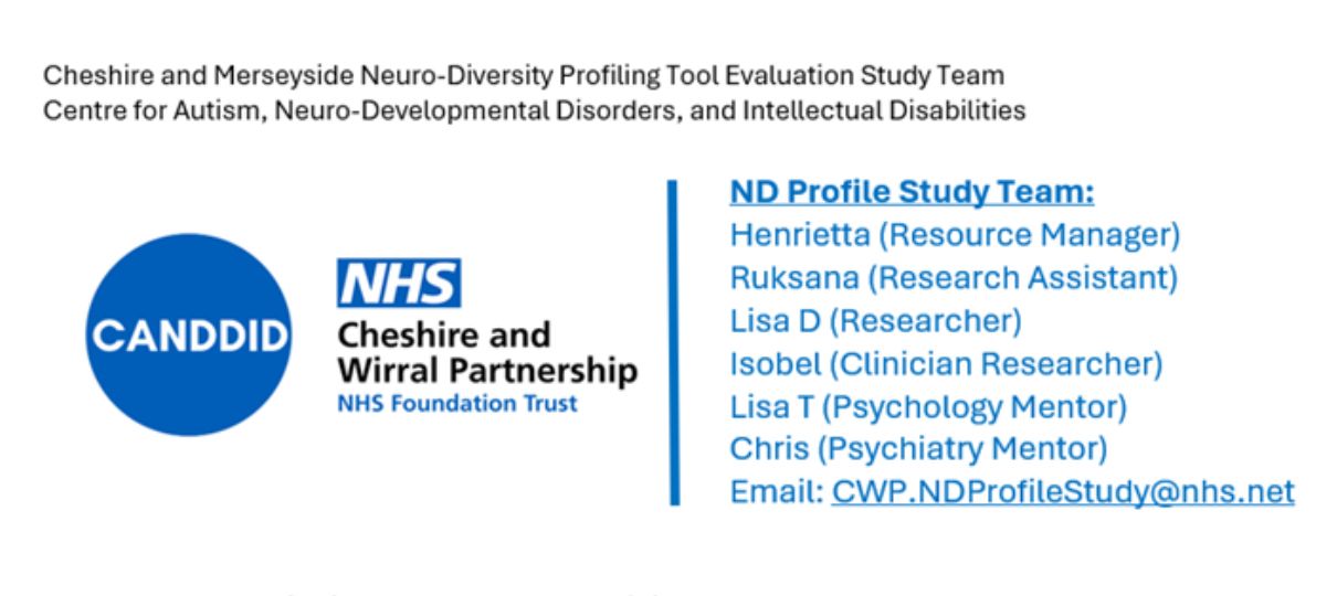 Neurodiversity Profiling Tool ... UPDATE... Parent Carer Training ...