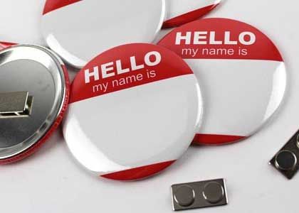 Cusom Circle Button Name Tags Manteca, CA