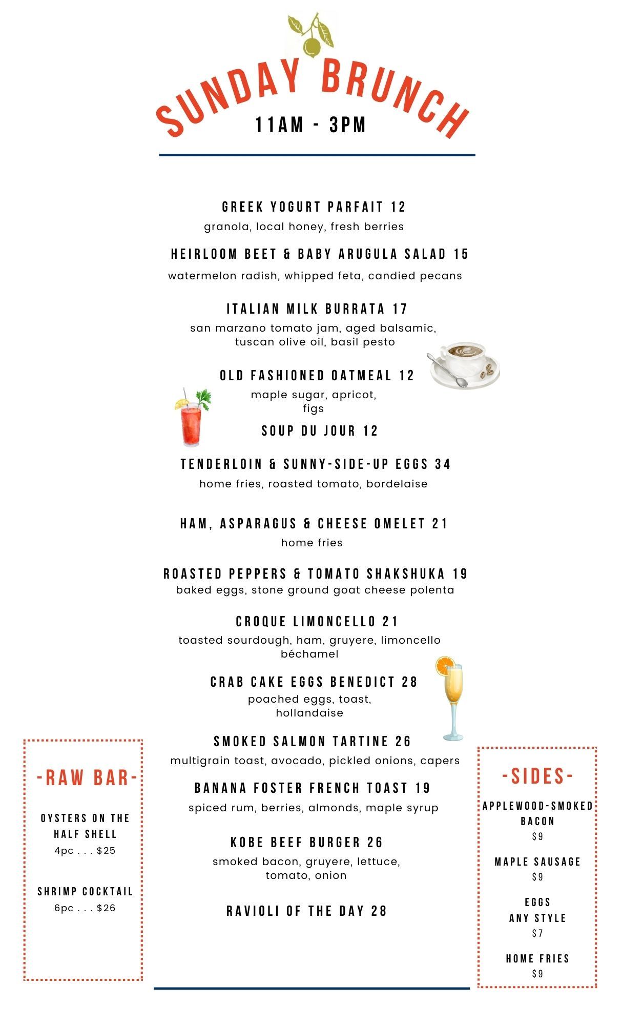 Brunch Menu | Limoncello Events Catering