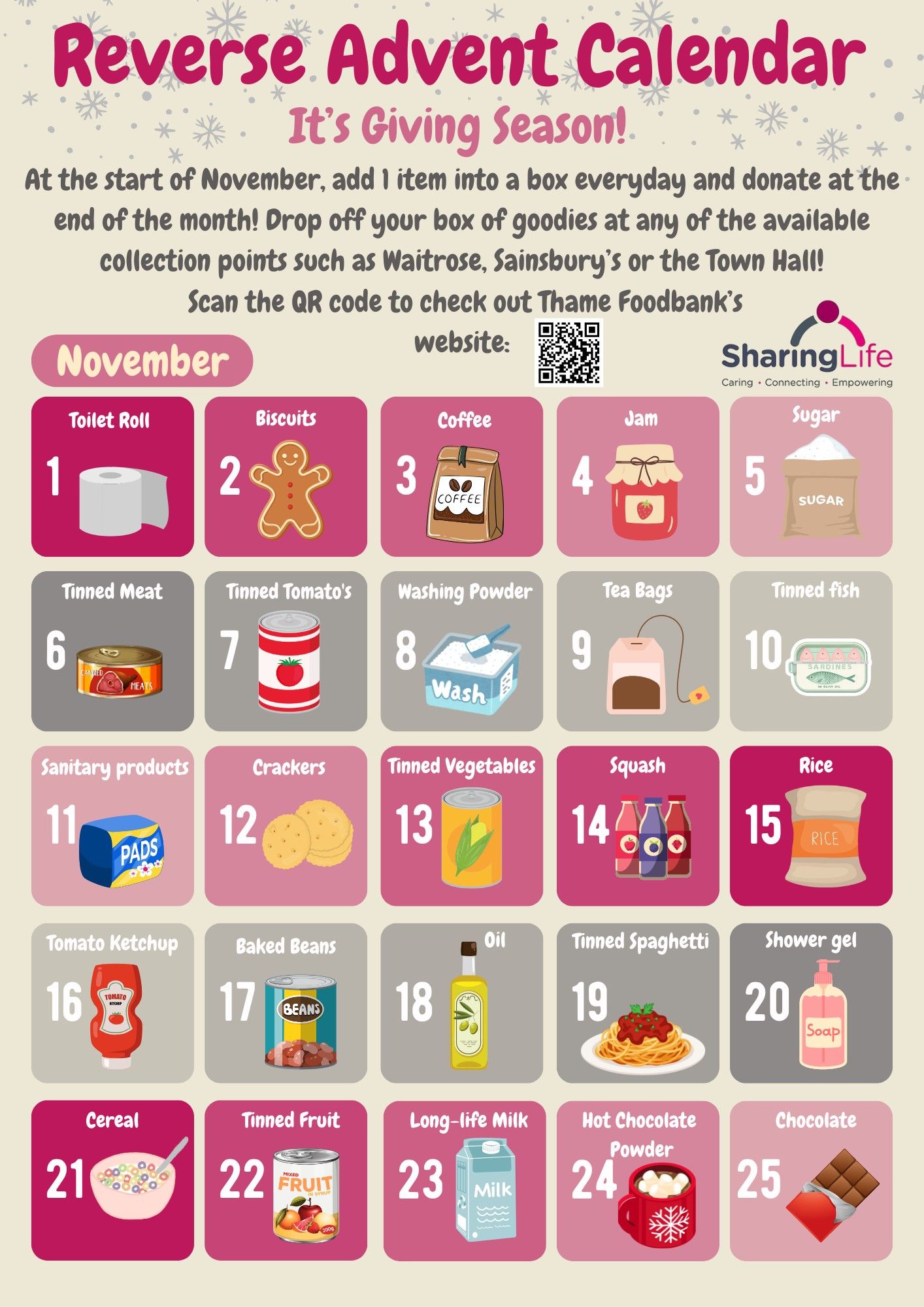 Join the Reverse Advent Calendar!