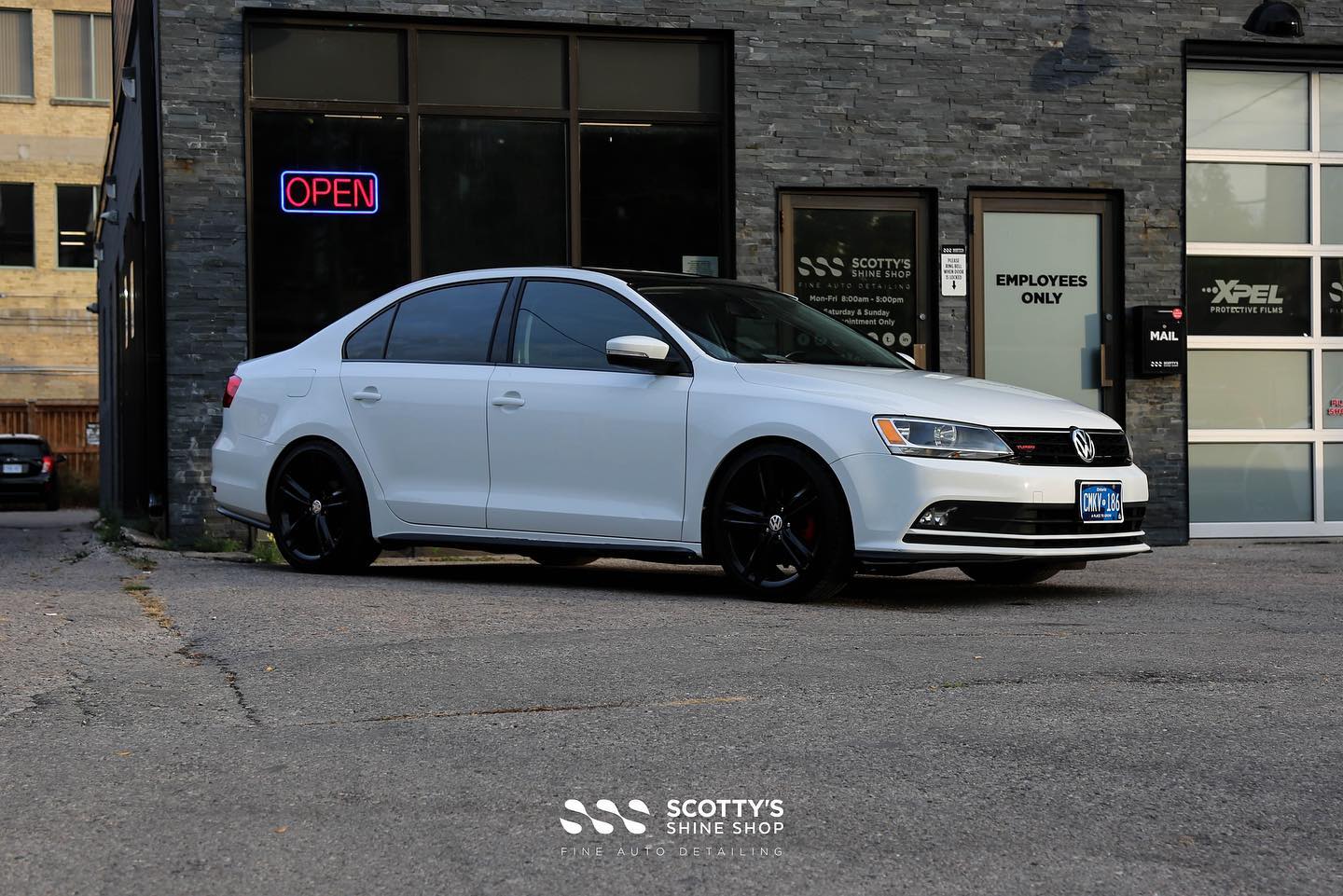 VW Jetta Detail Paint Correction, Ceramic Coating Xpel Black PPF