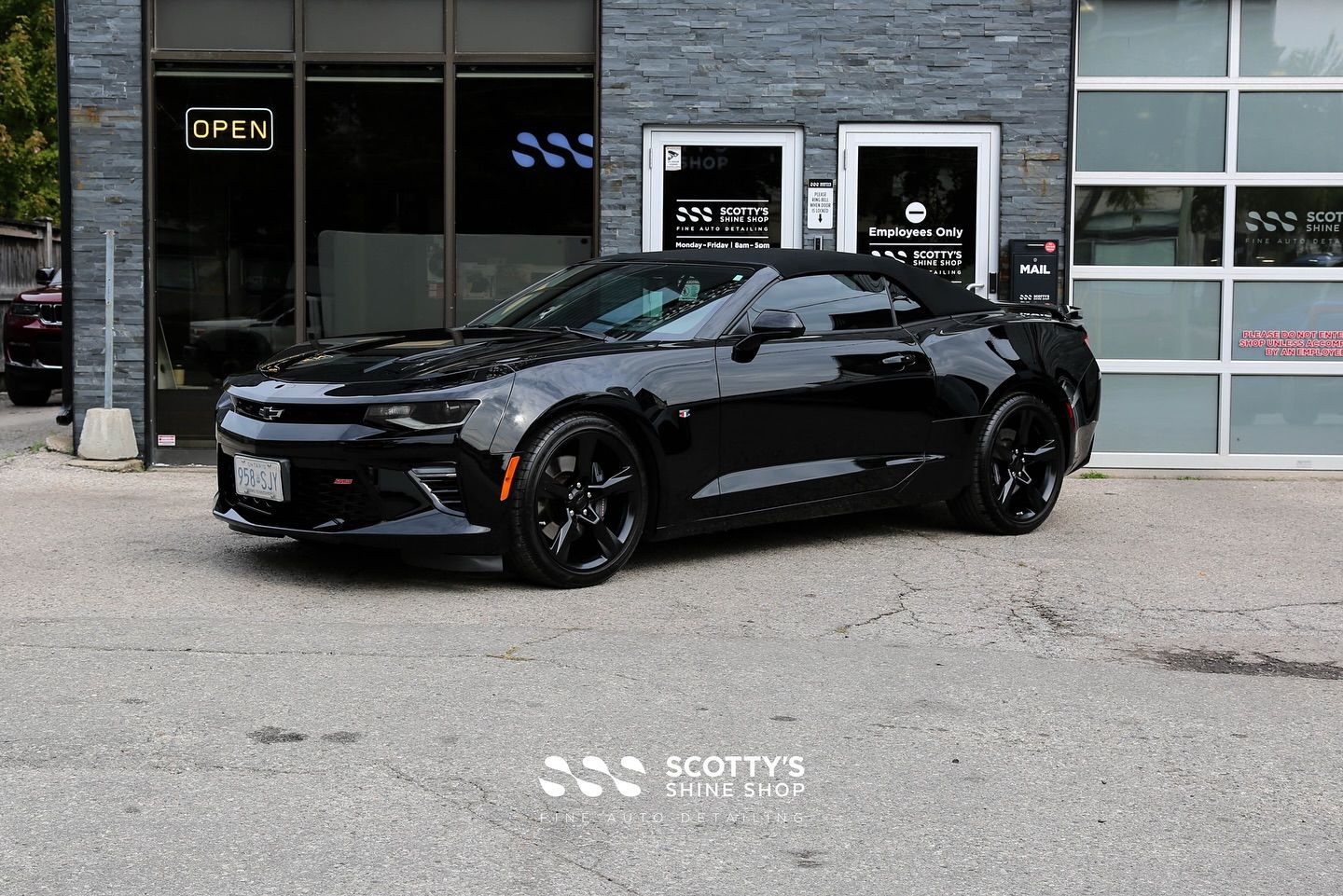 2018 Chevrolet Camaro Black Paint Correction and PDR London Ontario