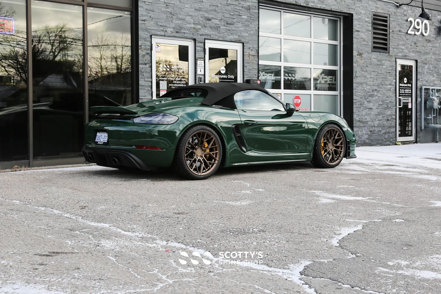 2021 Porsche 718 Spyder Xpel PPF, Window Tint, Ceramic Coating