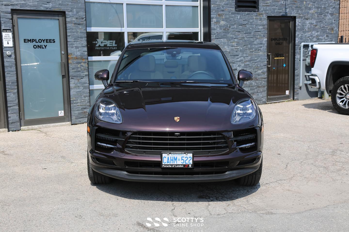 2021 Porsche Macan S Mahogany Metallic Xpel Paint Protection Film