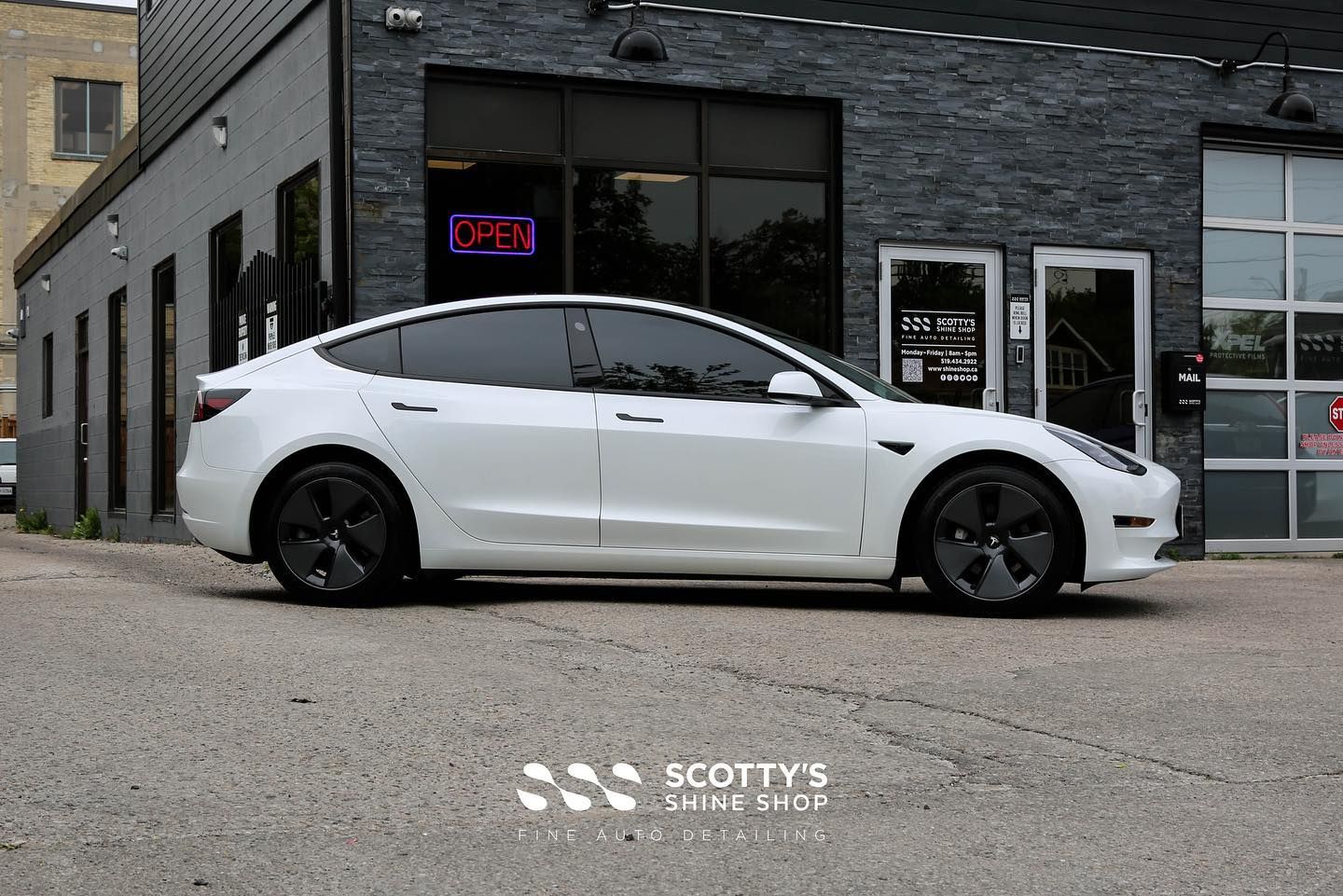 Tesla Model 3 Paint Correction Paint Protection Film Window Tint