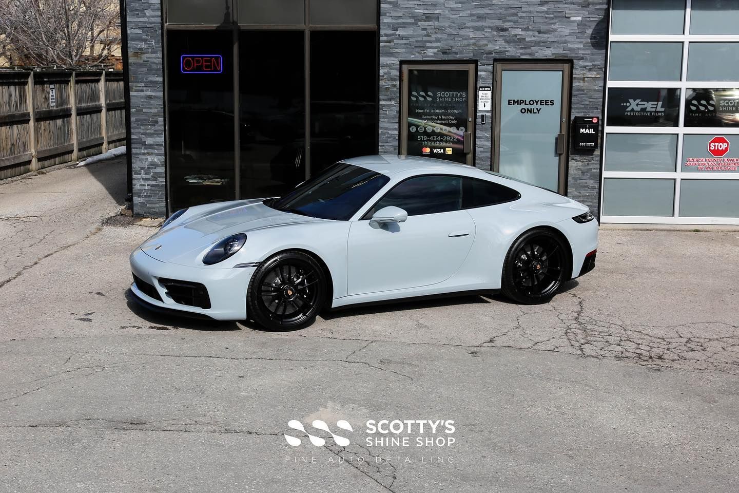 Porsche 911 Carrera 4 Xpel PPF Ceramic Window Tint Glass Coating