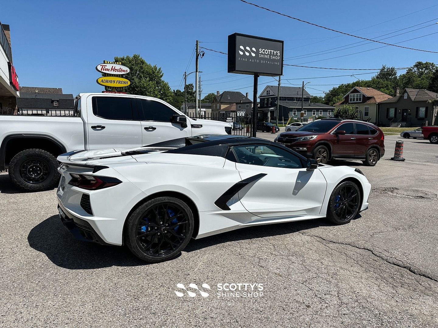 Chevrolet Corvette Convertible Window Tint PPF Glass Coatings