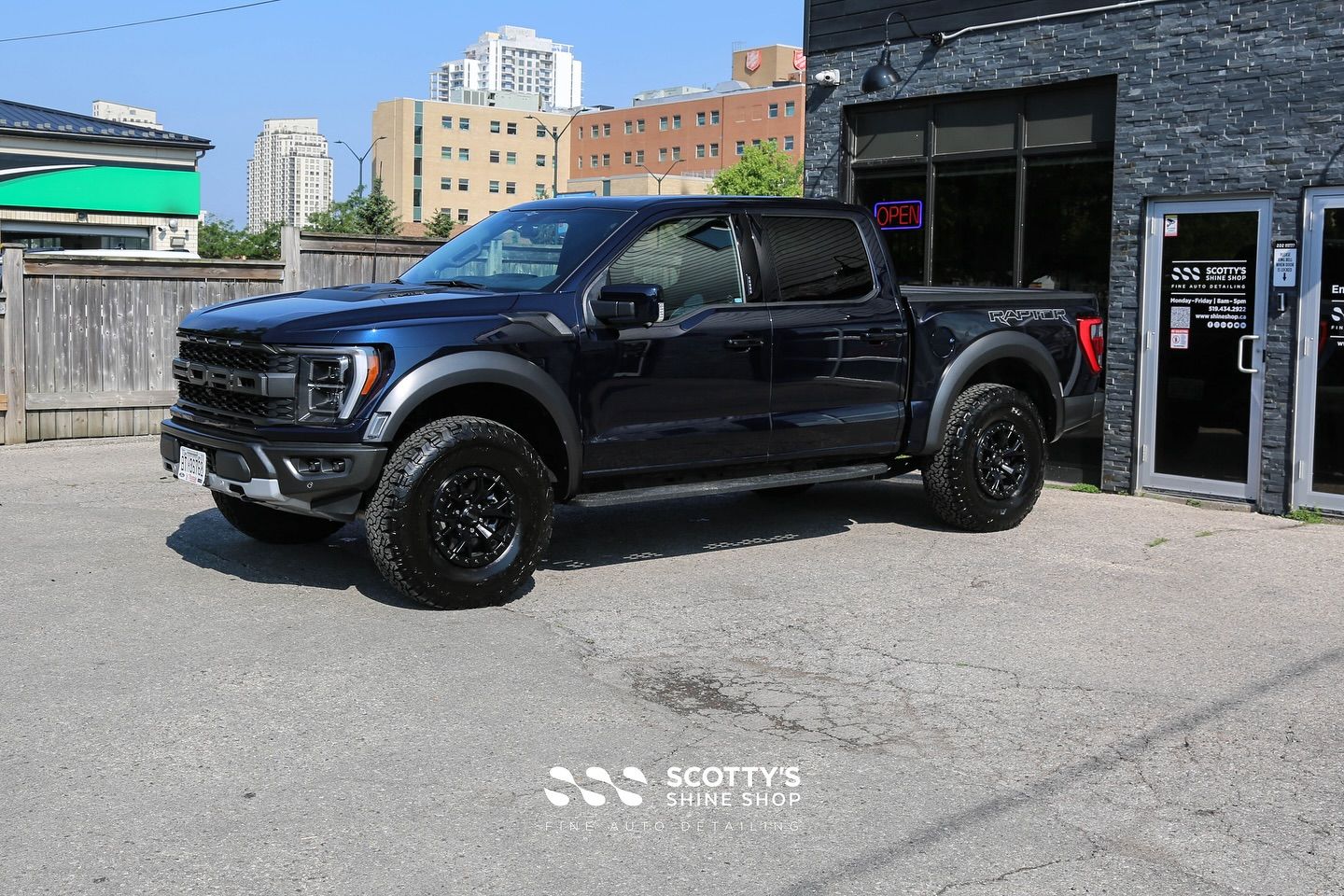 2024 Ford F150 Raptor Paint Correction Modesta BC04 Glass Coating