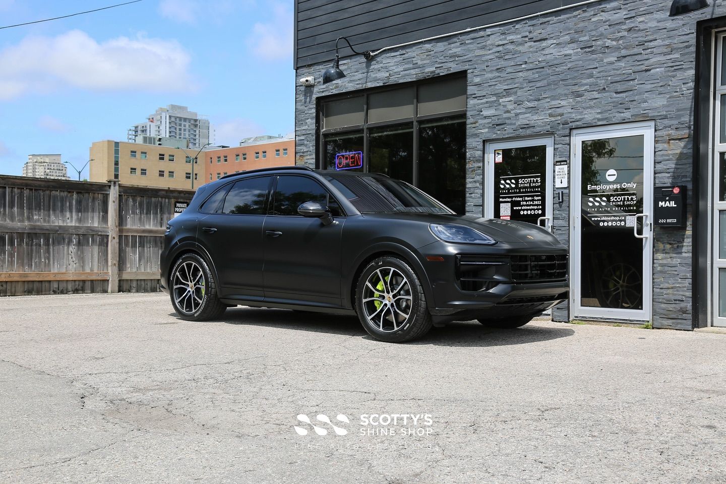 2024 Porsche Cayenne Suntek Matte PPF Ceramic Window Tint