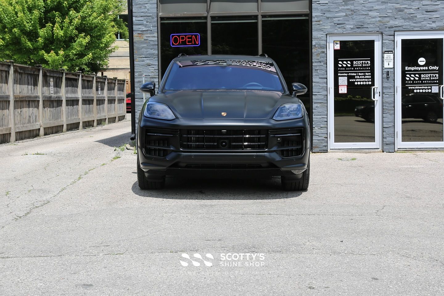 2024 Porsche Cayenne Suntek Matte PPF Ceramic Window Tint