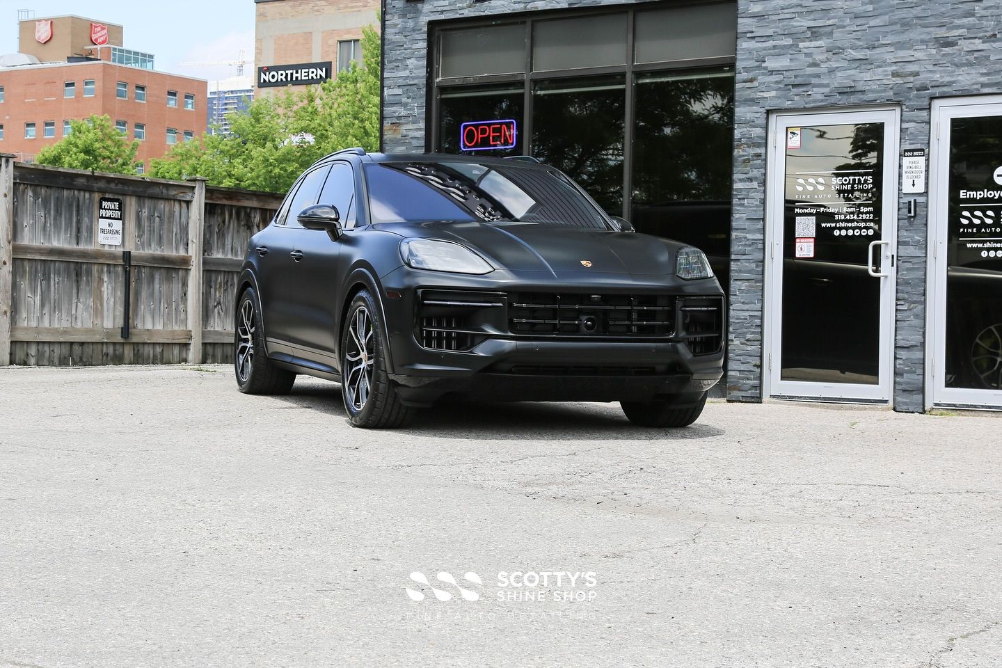 2024 Porsche Cayenne Suntek Matte PPF Ceramic Window Tint