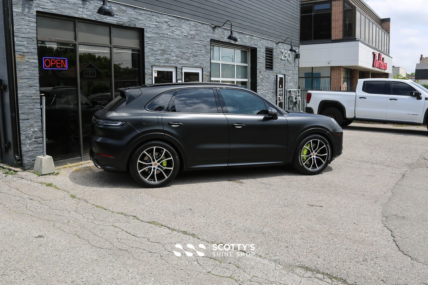 2024 Porsche Cayenne Suntek Matte PPF Ceramic Window Tint