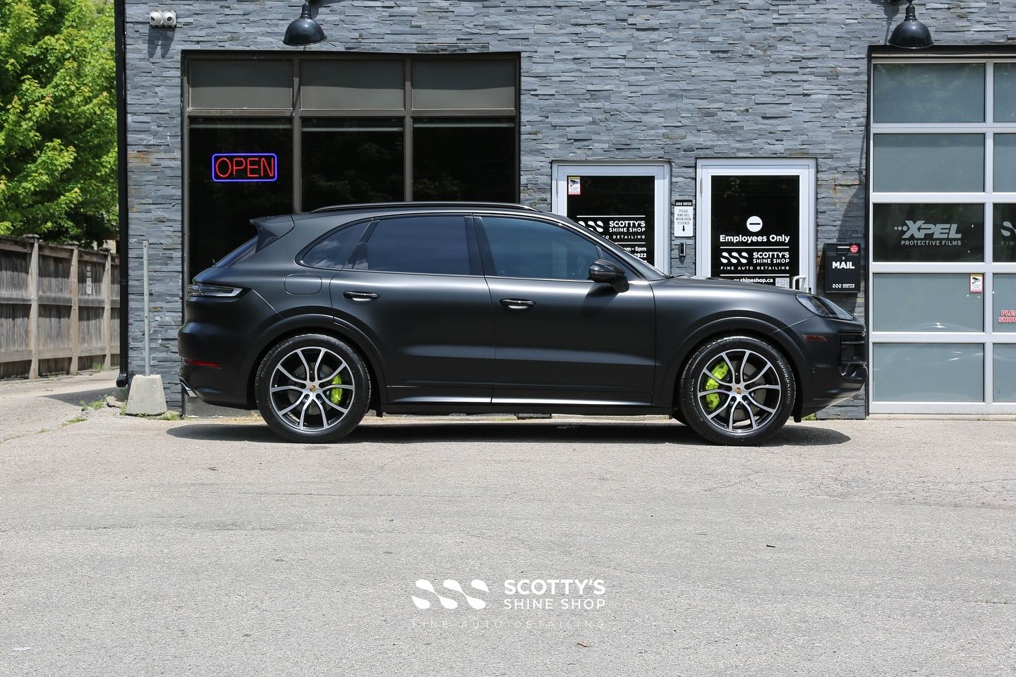 2024 Porsche Cayenne Suntek Matte PPF Ceramic Window Tint