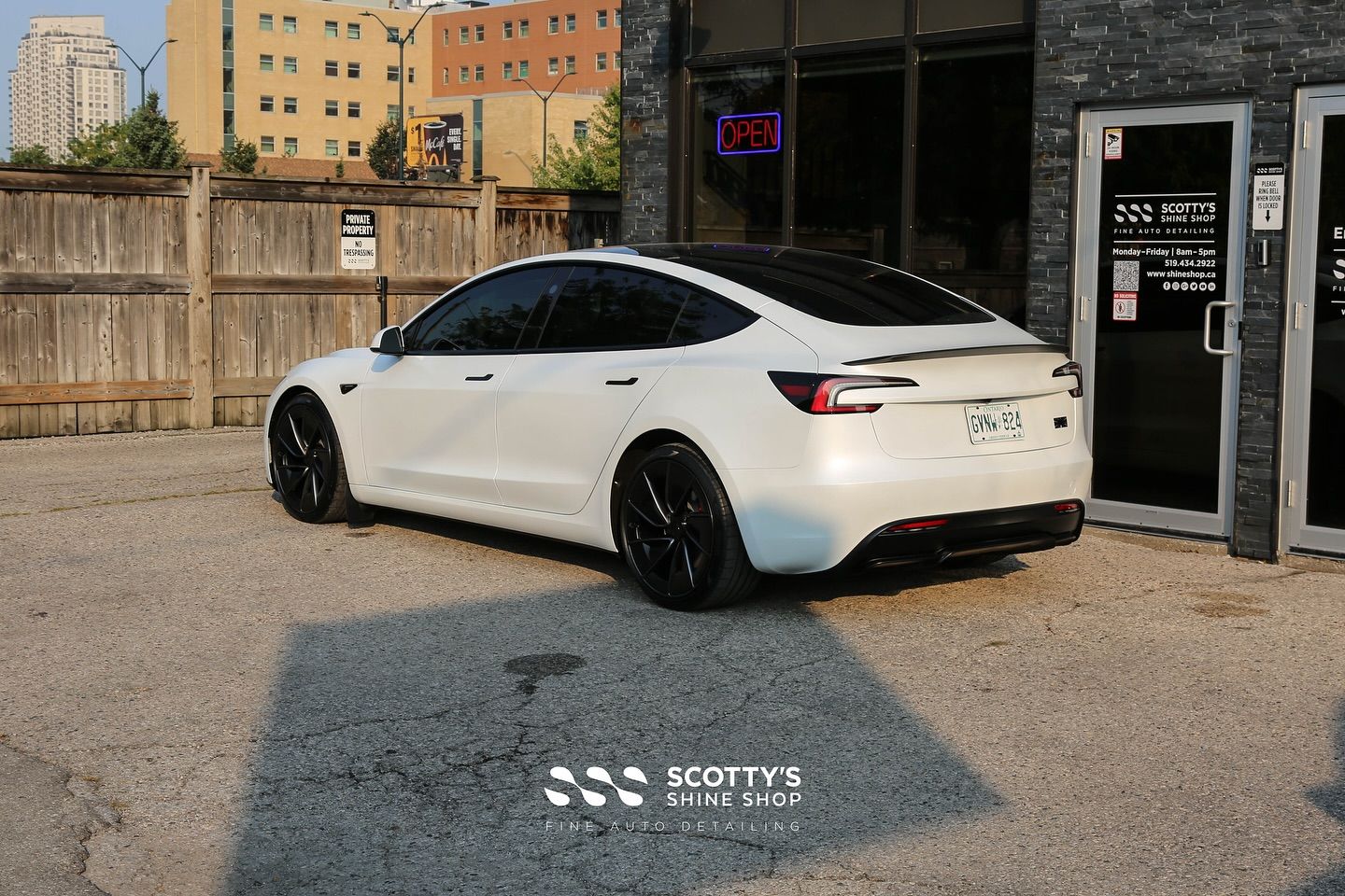 2024 Tesla Model 3 Suntek Matte PPF Ceramic Coating Window Film