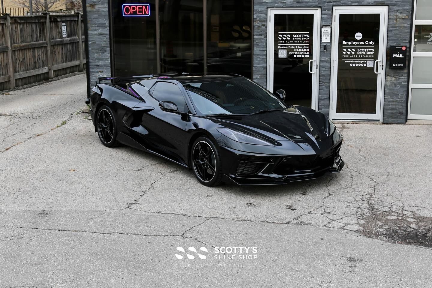 Corvette C8 PPF Paint Correction Window Tint Ceramic Coating