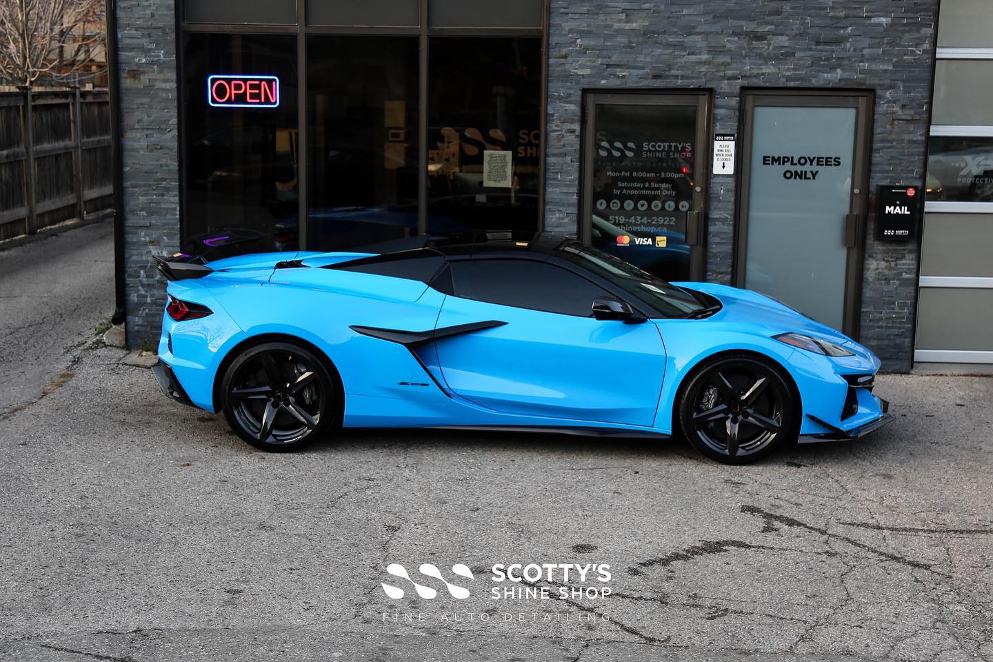 Corvette Z06 Xpel Paint Protection Film Window Tint London