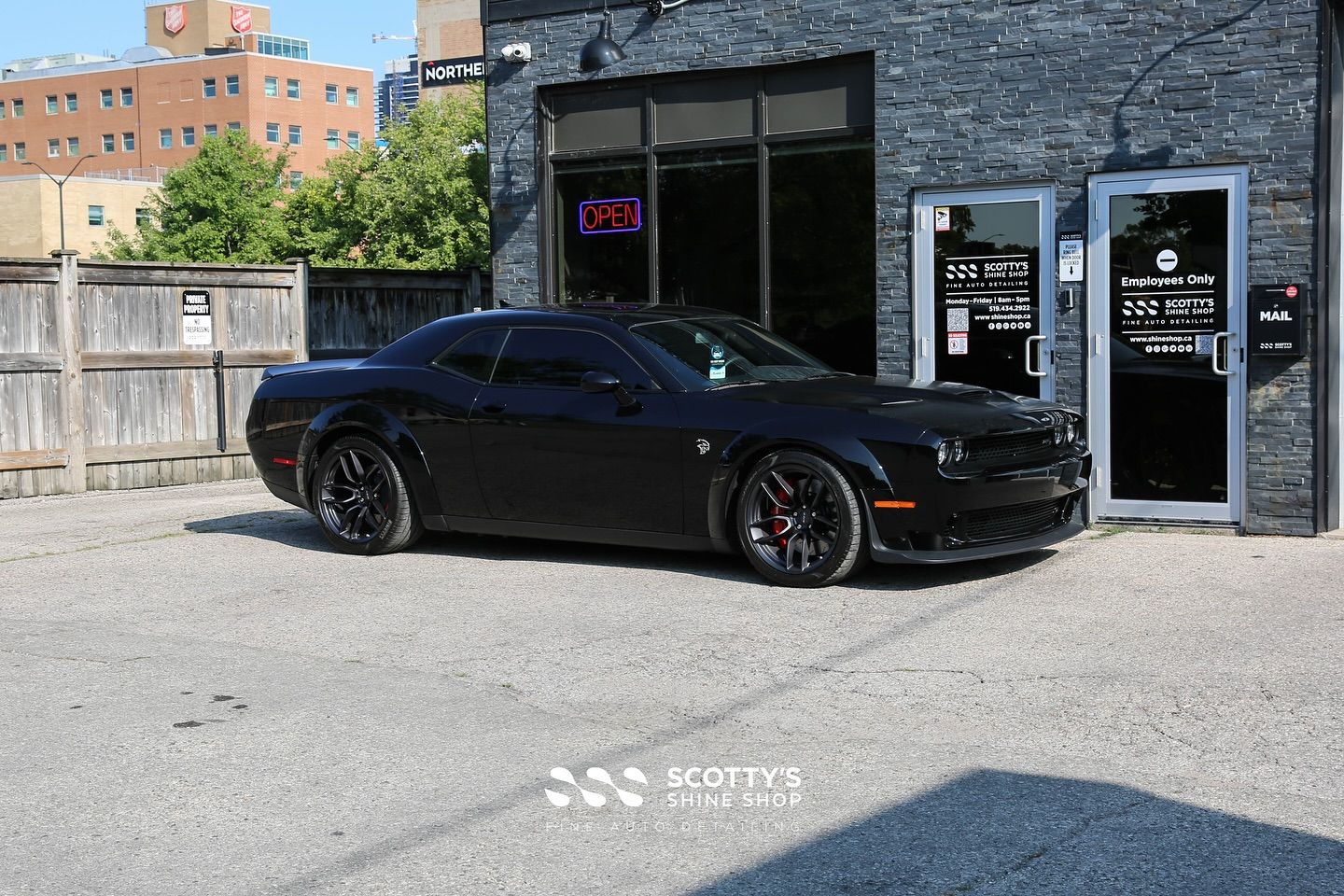 Dodge Challenger Hellcat Paint Correction Modesta Ceramic Coating
