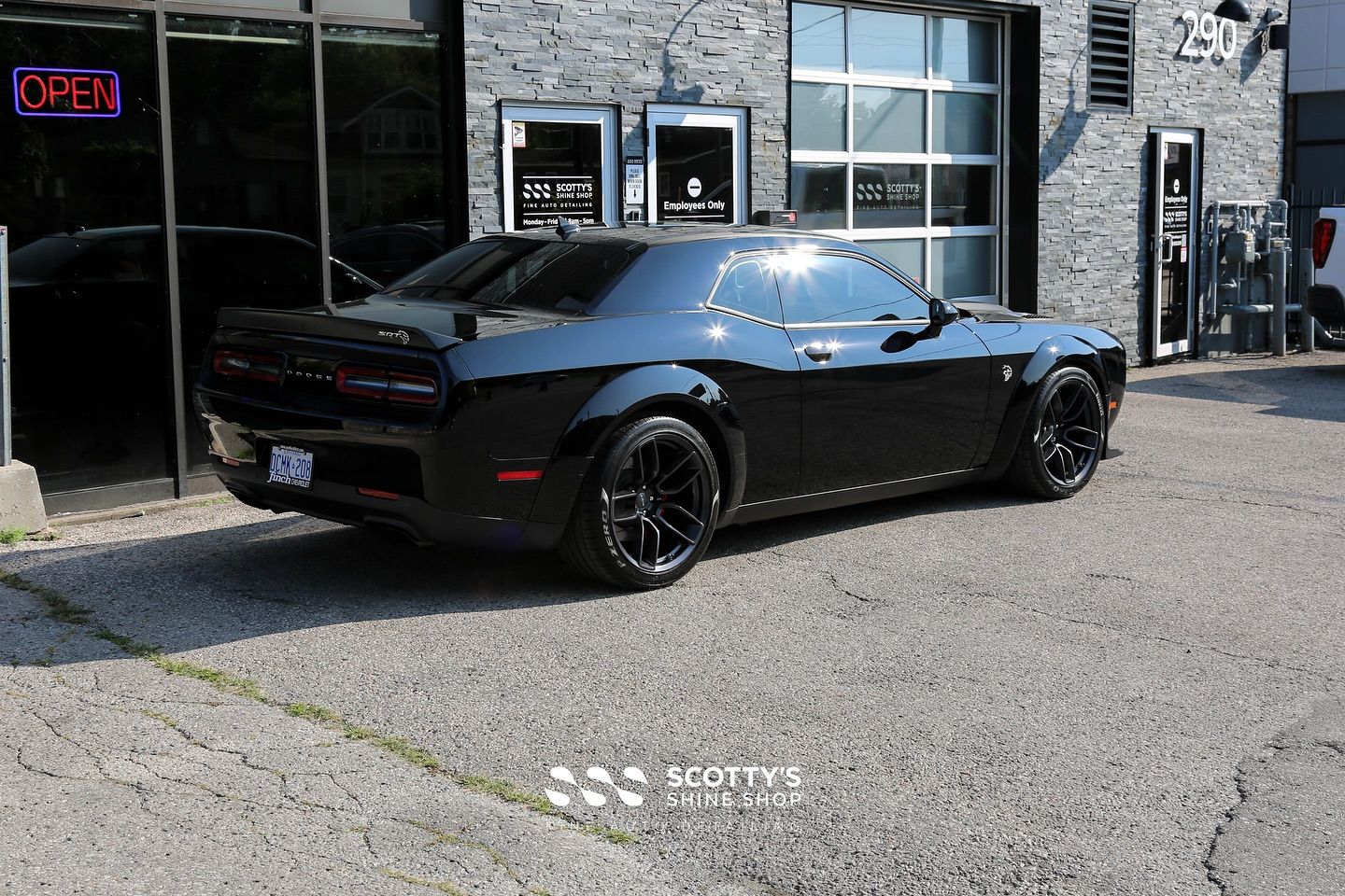 Dodge Challenger Hellcat Paint Correction Modesta Ceramic Coating