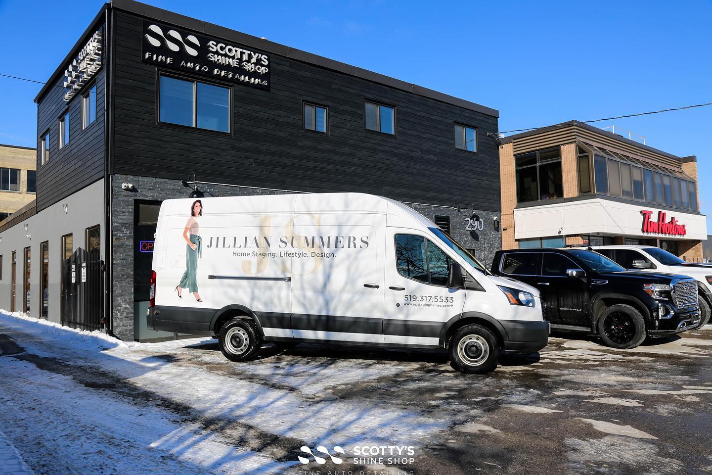 Ford Transit - Complete company vehicle detailing - Ldn, Ontario