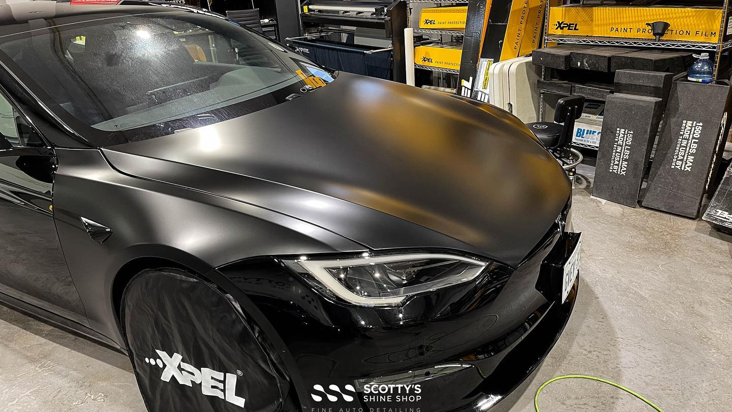Tesla Model S Xpel Stealth Matte PPF London, Ontario