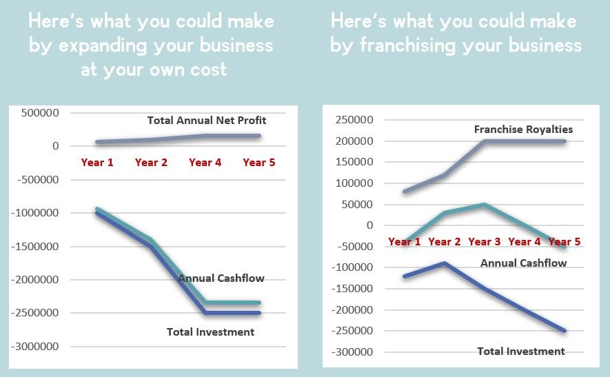 How much could I make by franchising my business?