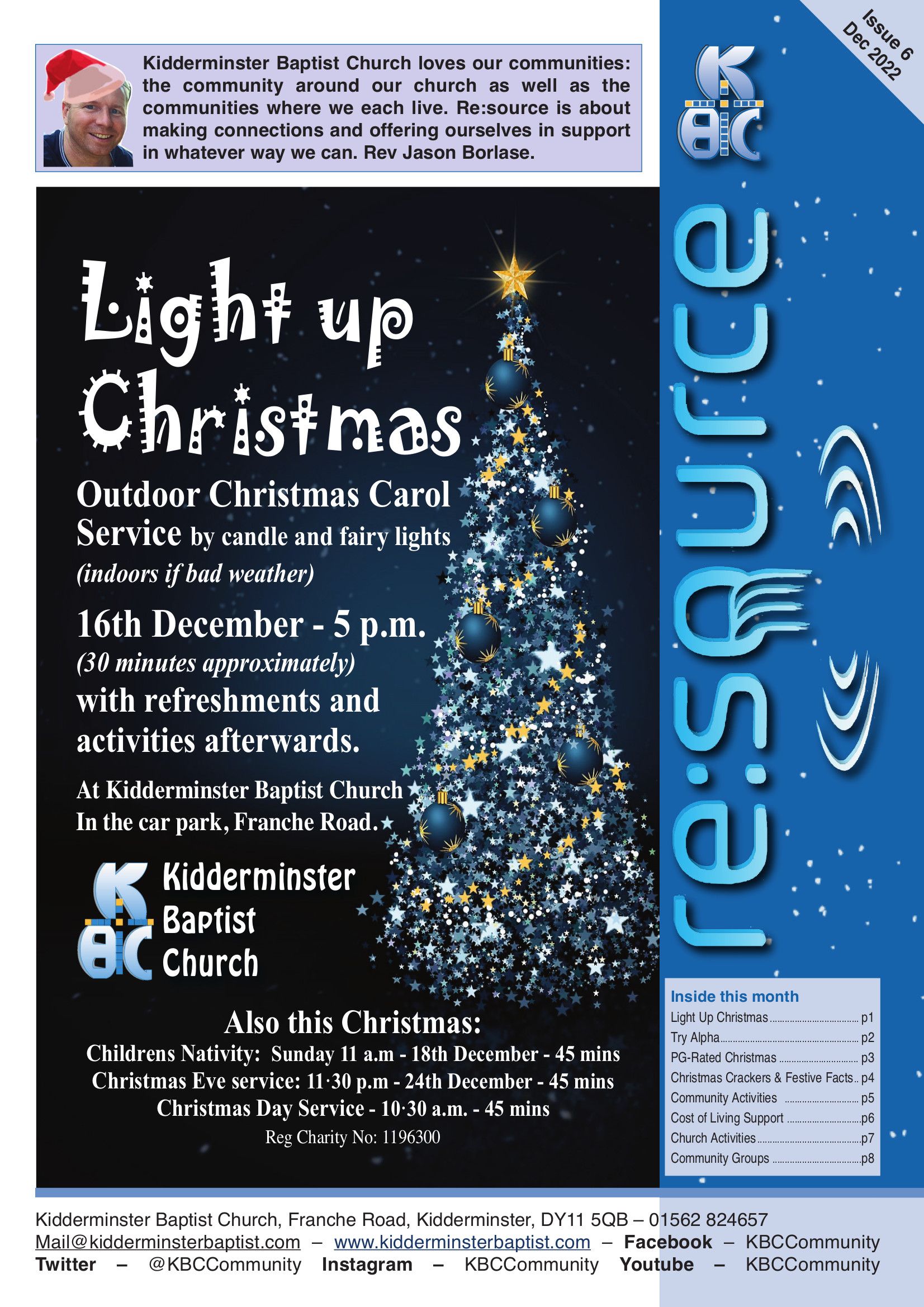 Baptist Church in Kidderminster with Hall Hire Facility