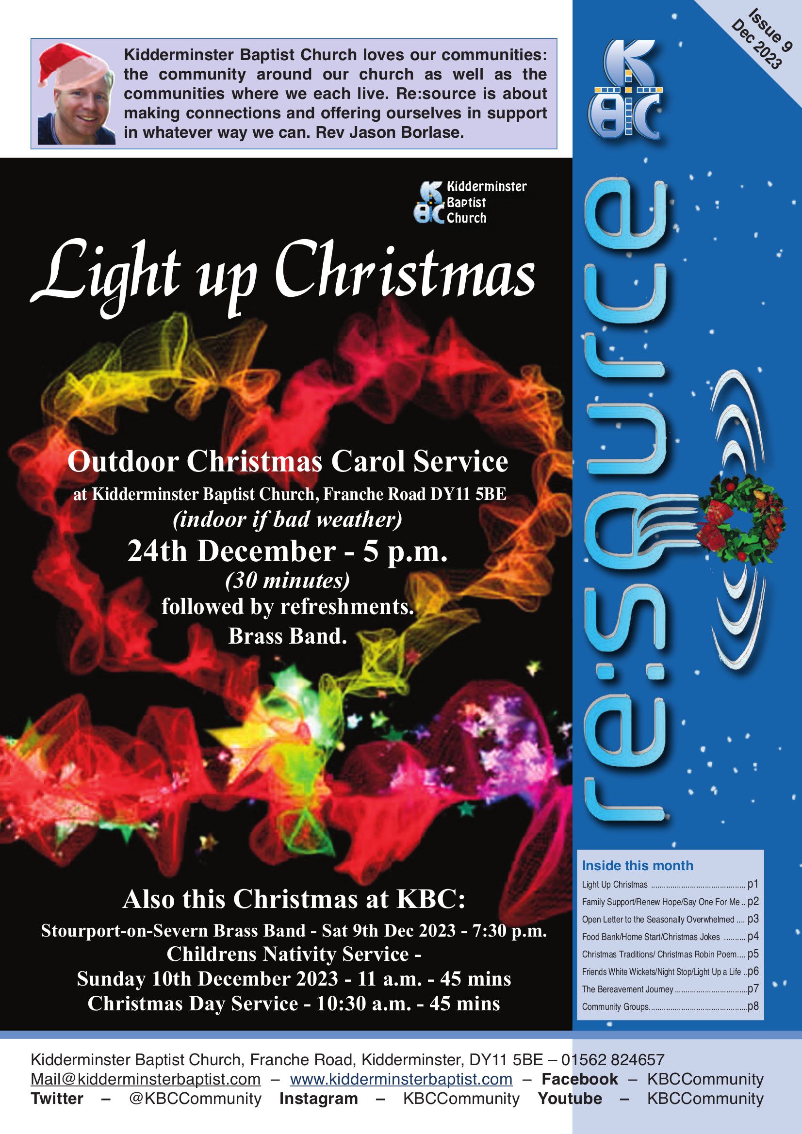 Baptist Church in Kidderminster with Hall Hire Facility