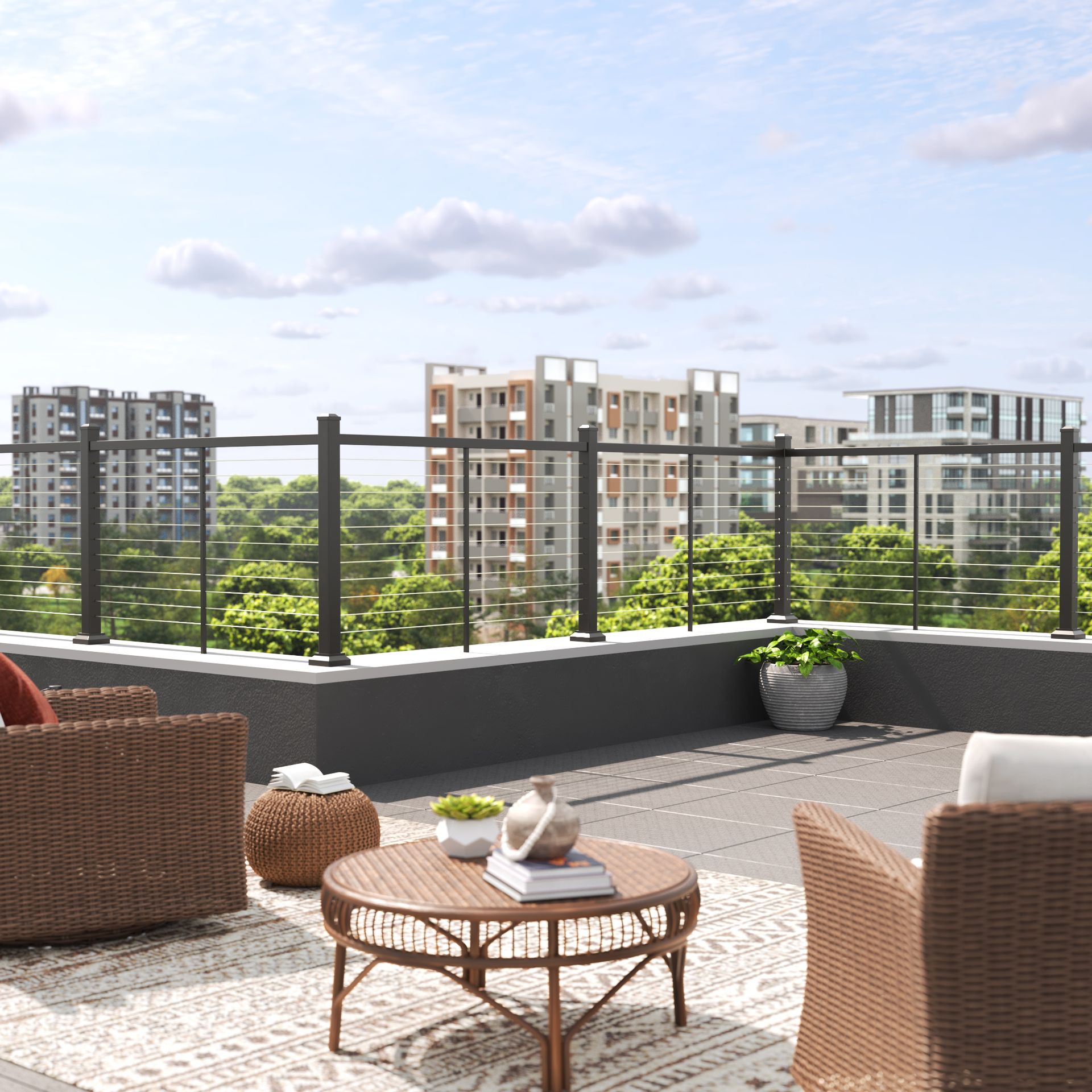 Standard Handrails and Railings for Precast Steps | Cedar Rapids, Fort ...