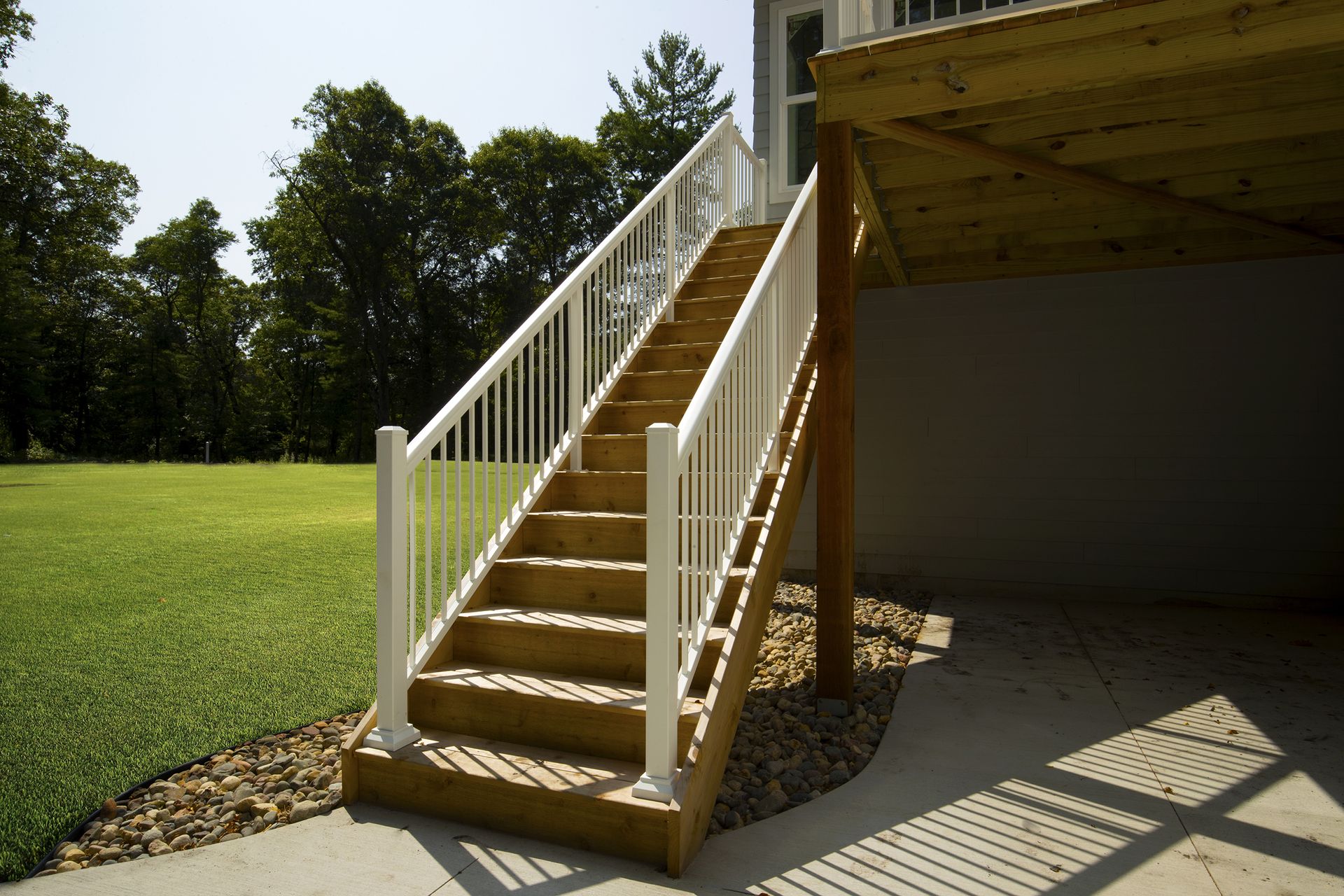 Standard Handrails and Railings for Precast Steps | Cedar Rapids, Fort ...