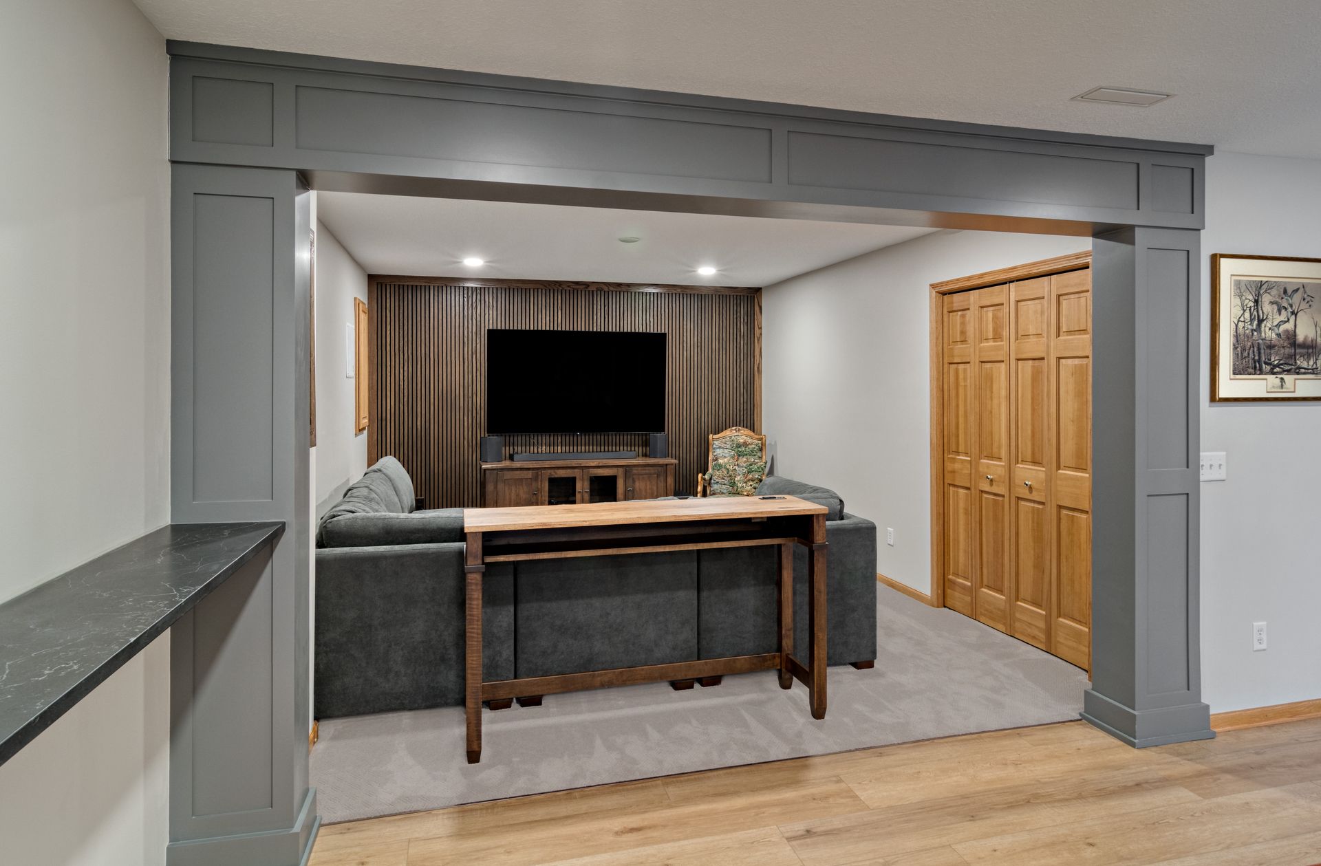 Basement Remodel Before and After | Dercon
