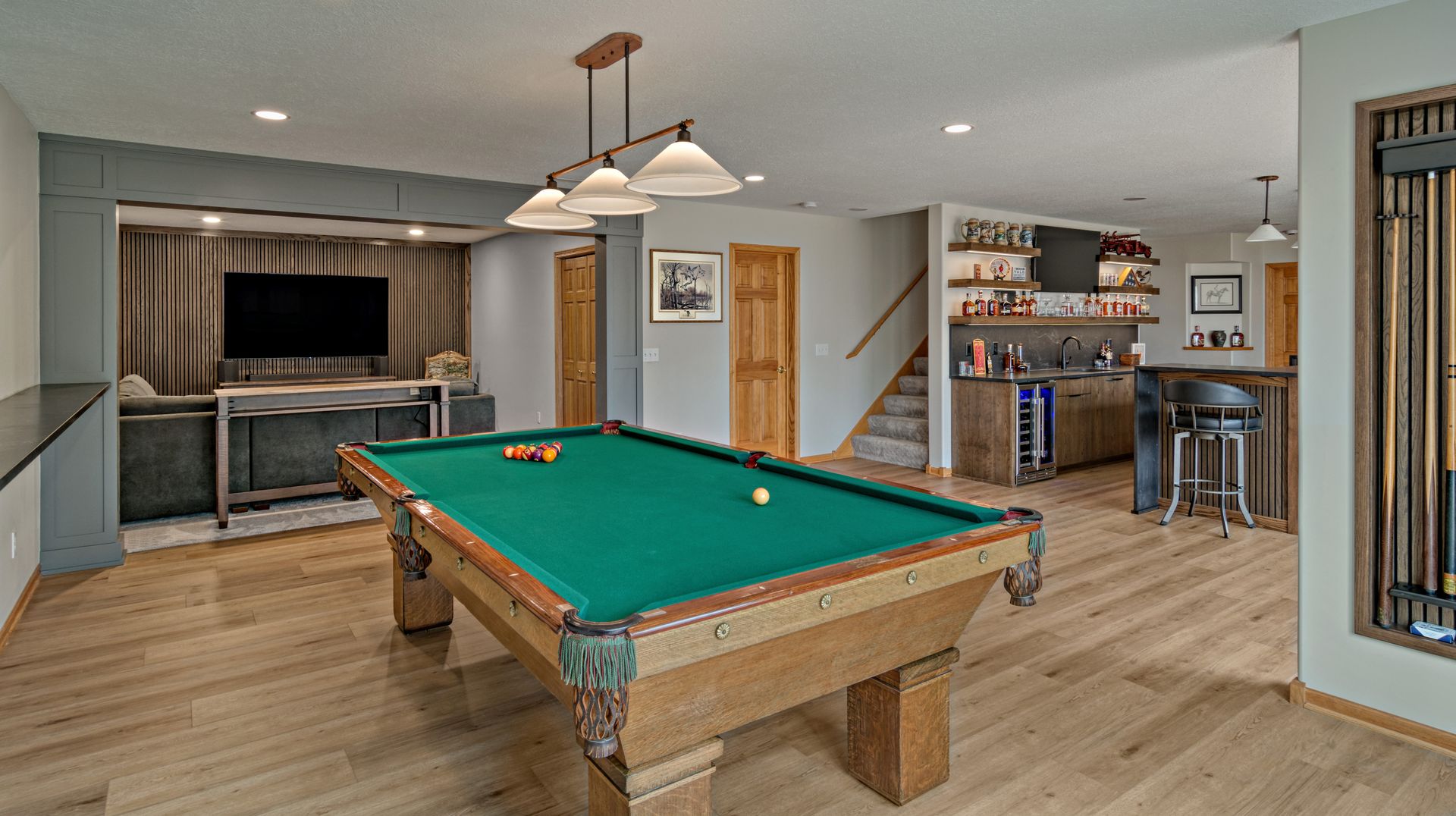 Basement Remodel Before and After | Dercon