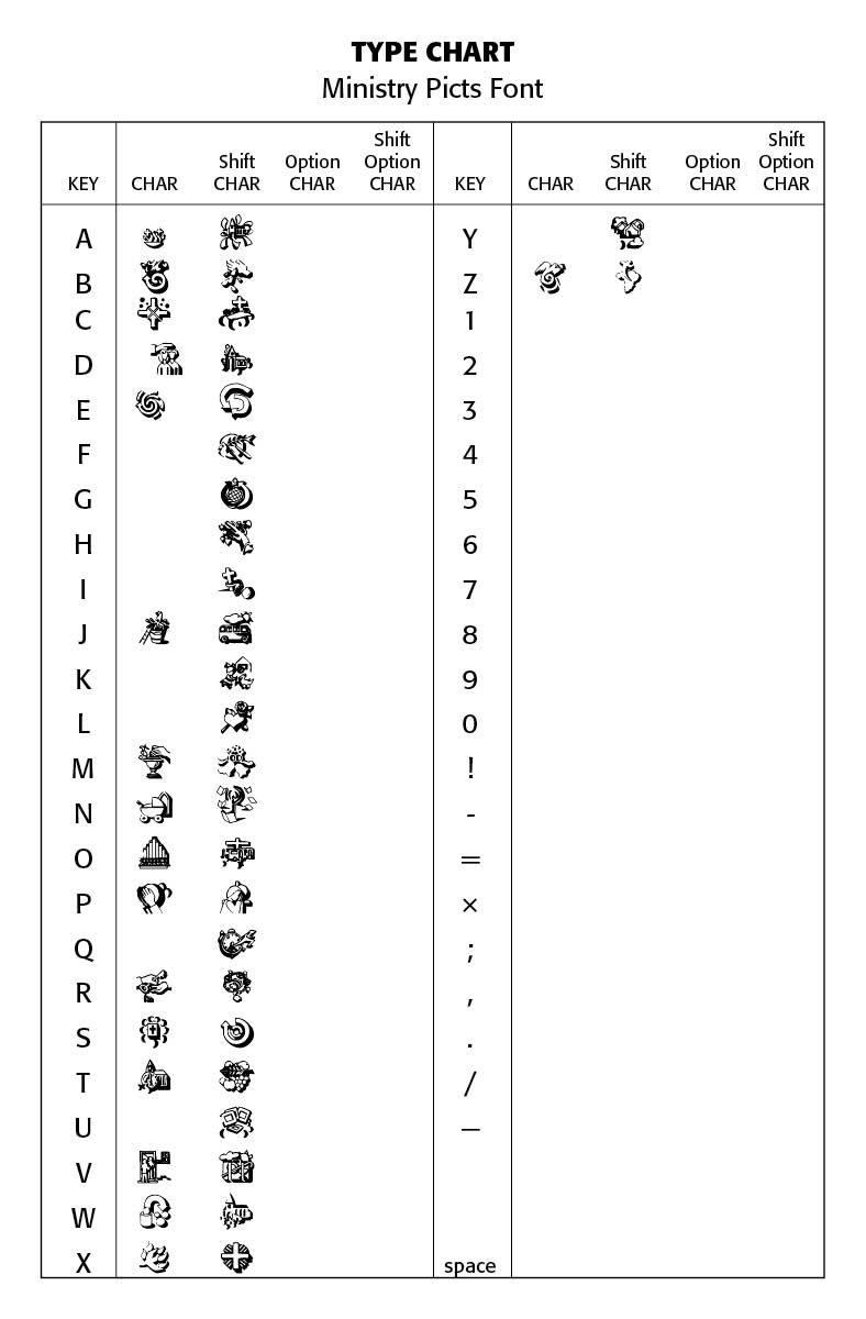 A New Church/Ministry Font