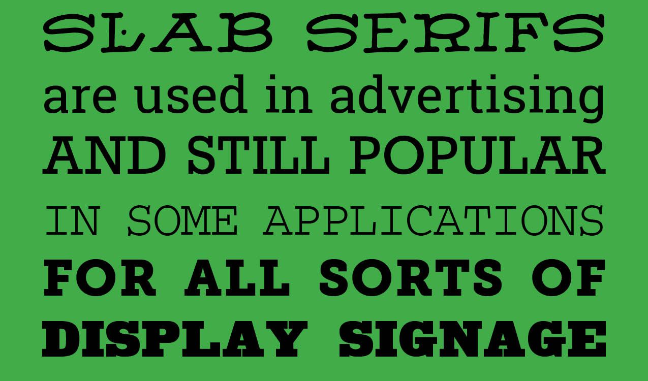 Slab Serif Font History