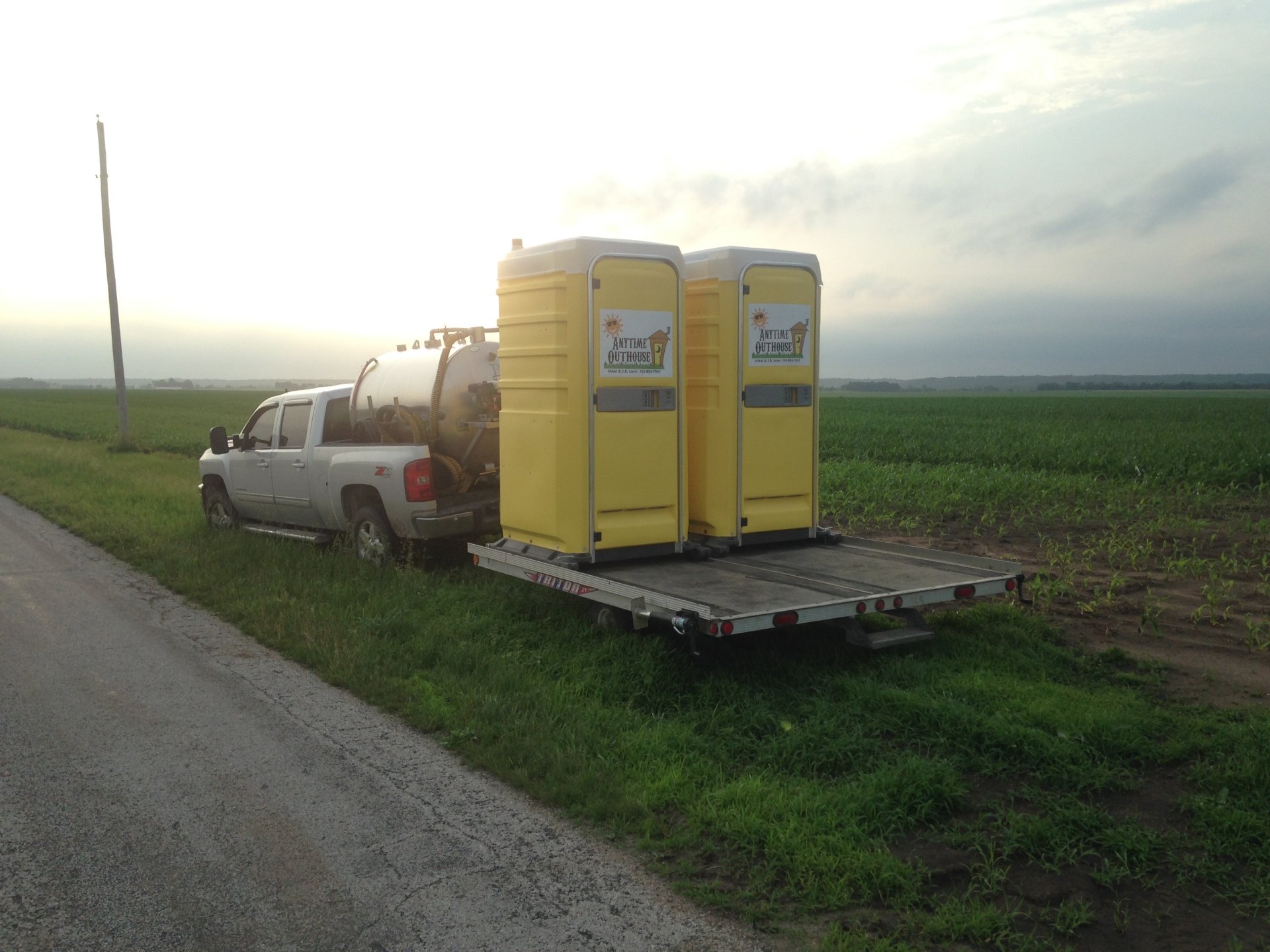 Agriculture Porta Potty | Thorntown, IN | Anytime Outhouse