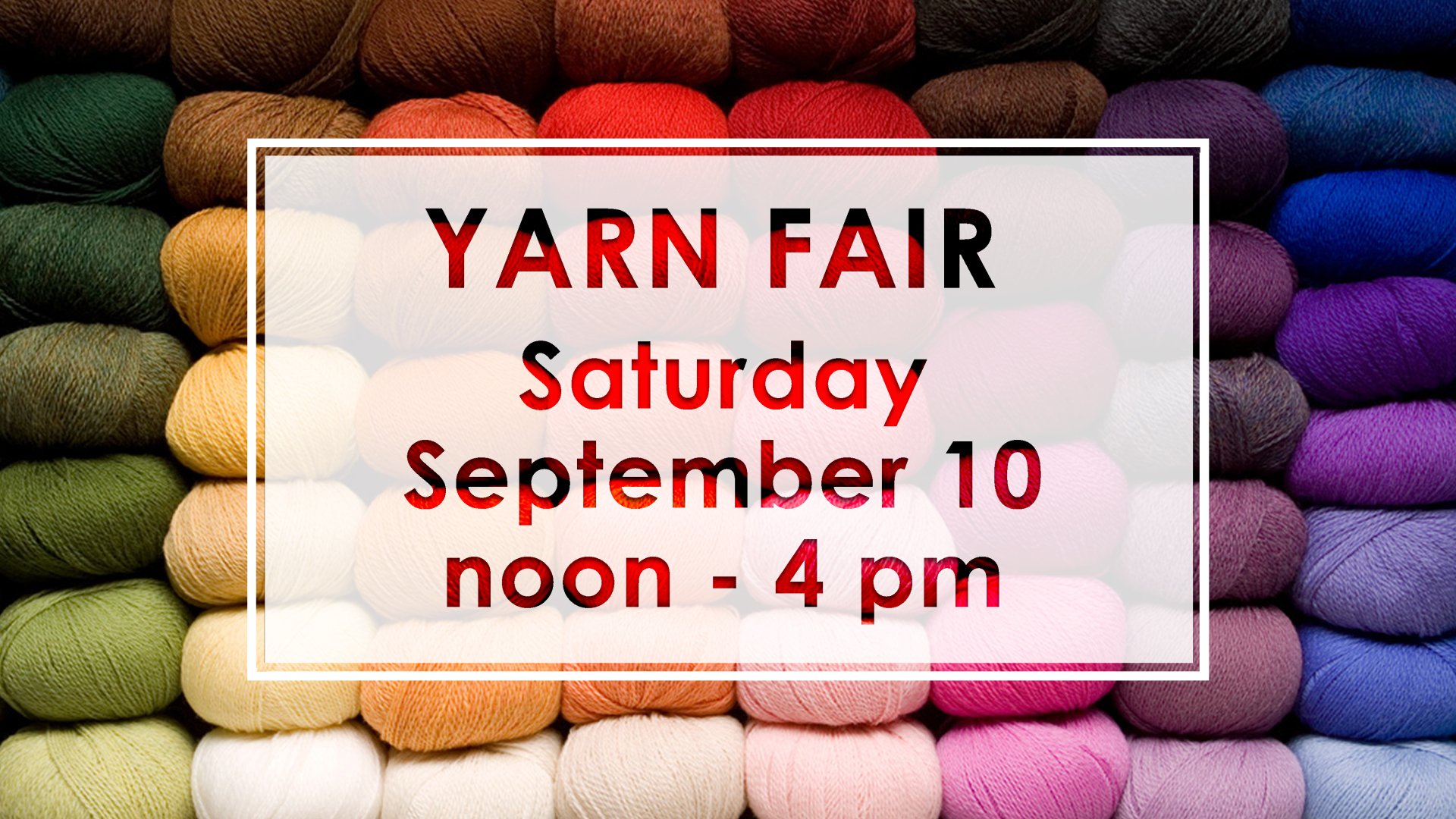 Yarn Fair Coming to Advent