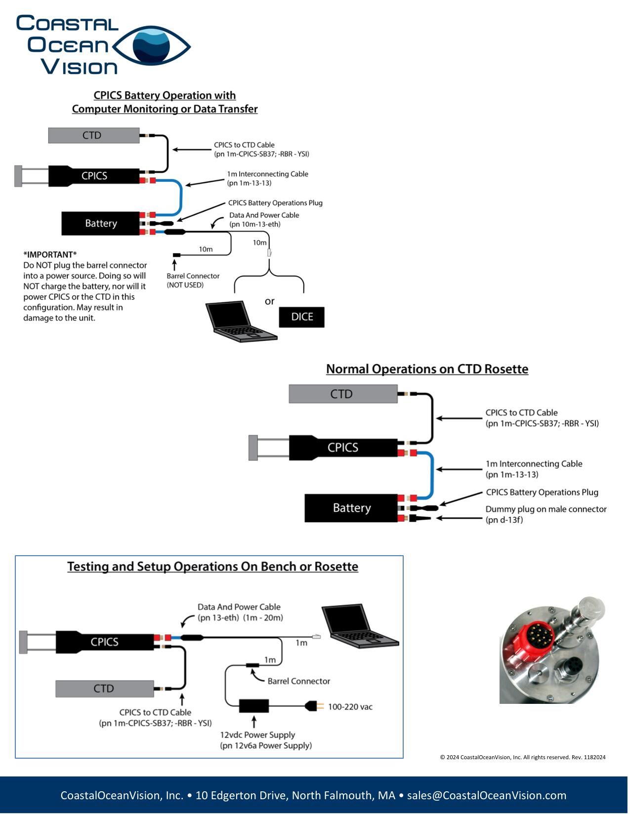 Cabling Diagrams | Coastal Ocean Vision | North Falmouth, MA