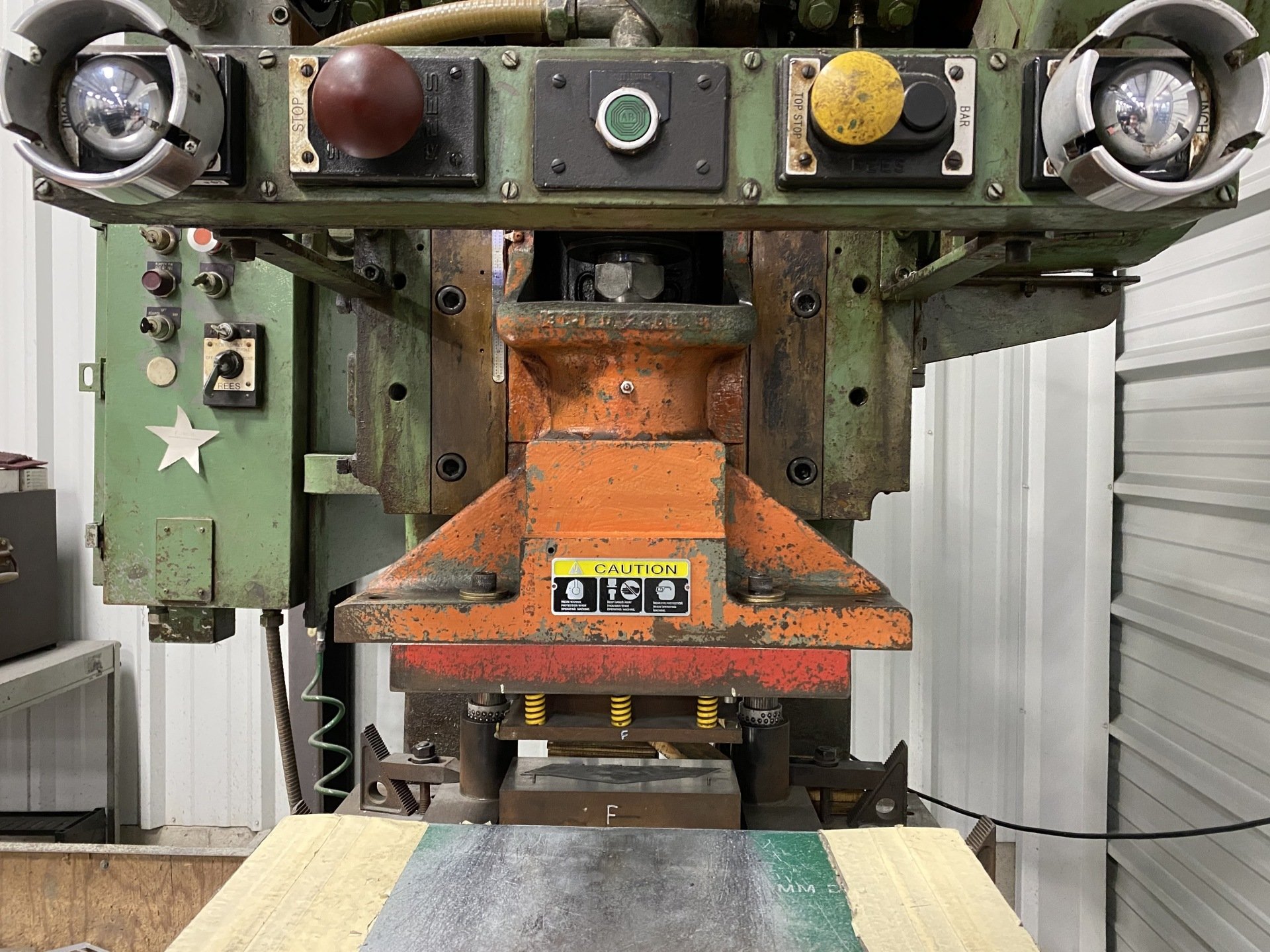 Punch Press CAUTION Plate | VisionMark Nameplate Company