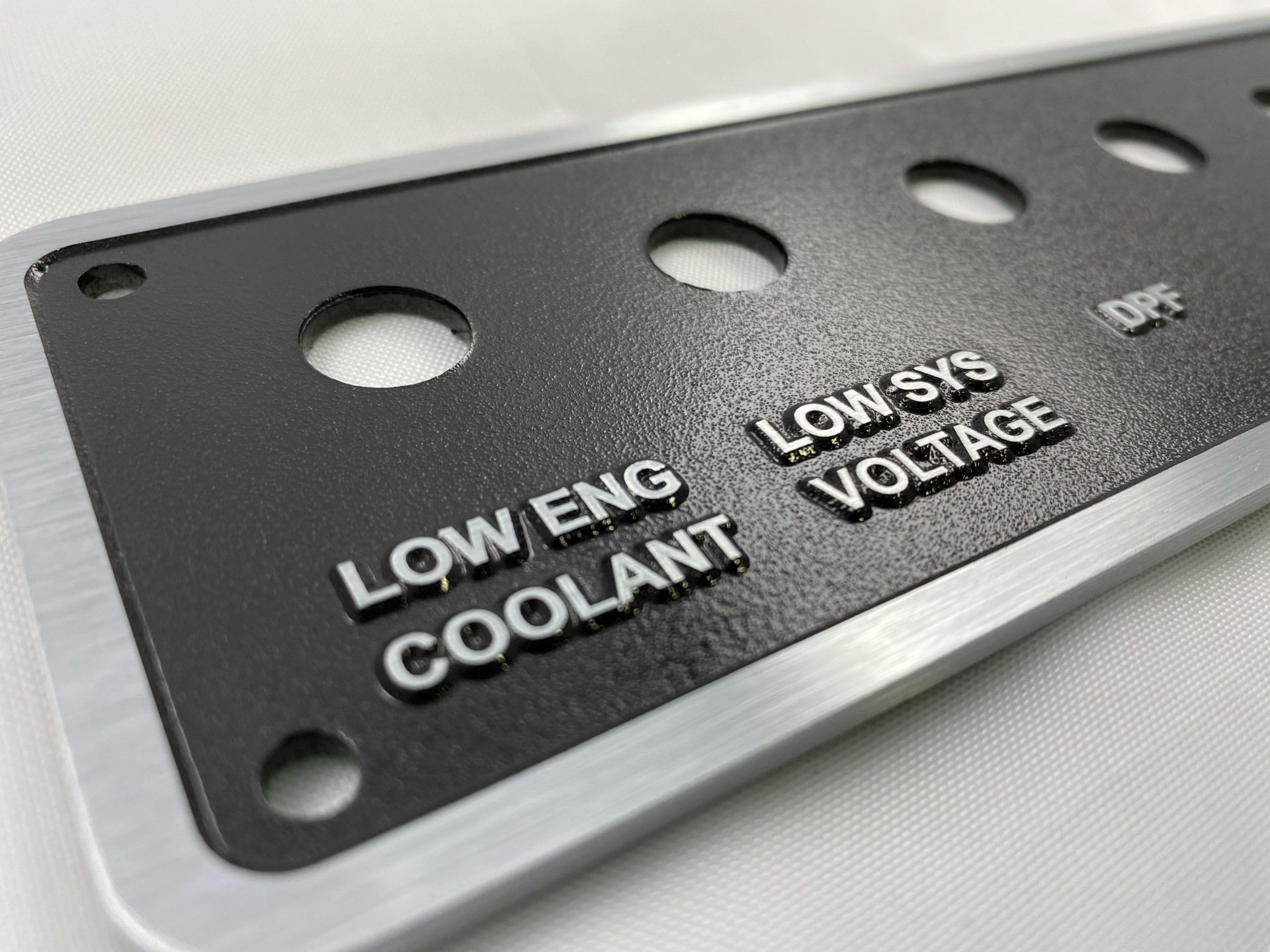 CUSTOM MACHINE CONTROL PLATE | VisionMark Nameplate Company