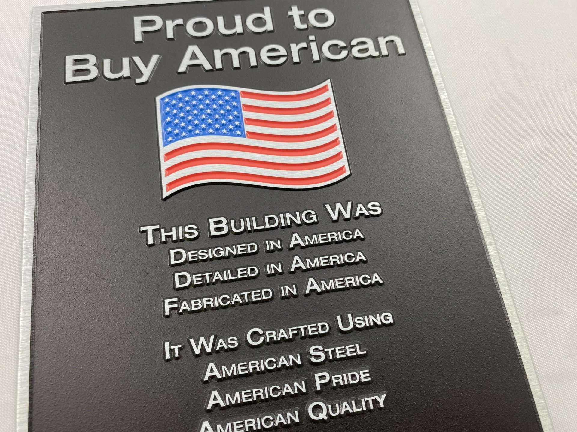 PROUD TO BUY AMERICAN SIGN | VisionMark Nameplate Company