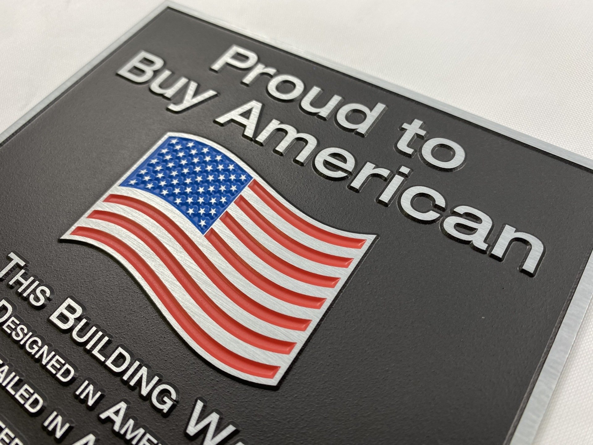 PROUD TO BUY AMERICAN SIGN | VisionMark Nameplate Company