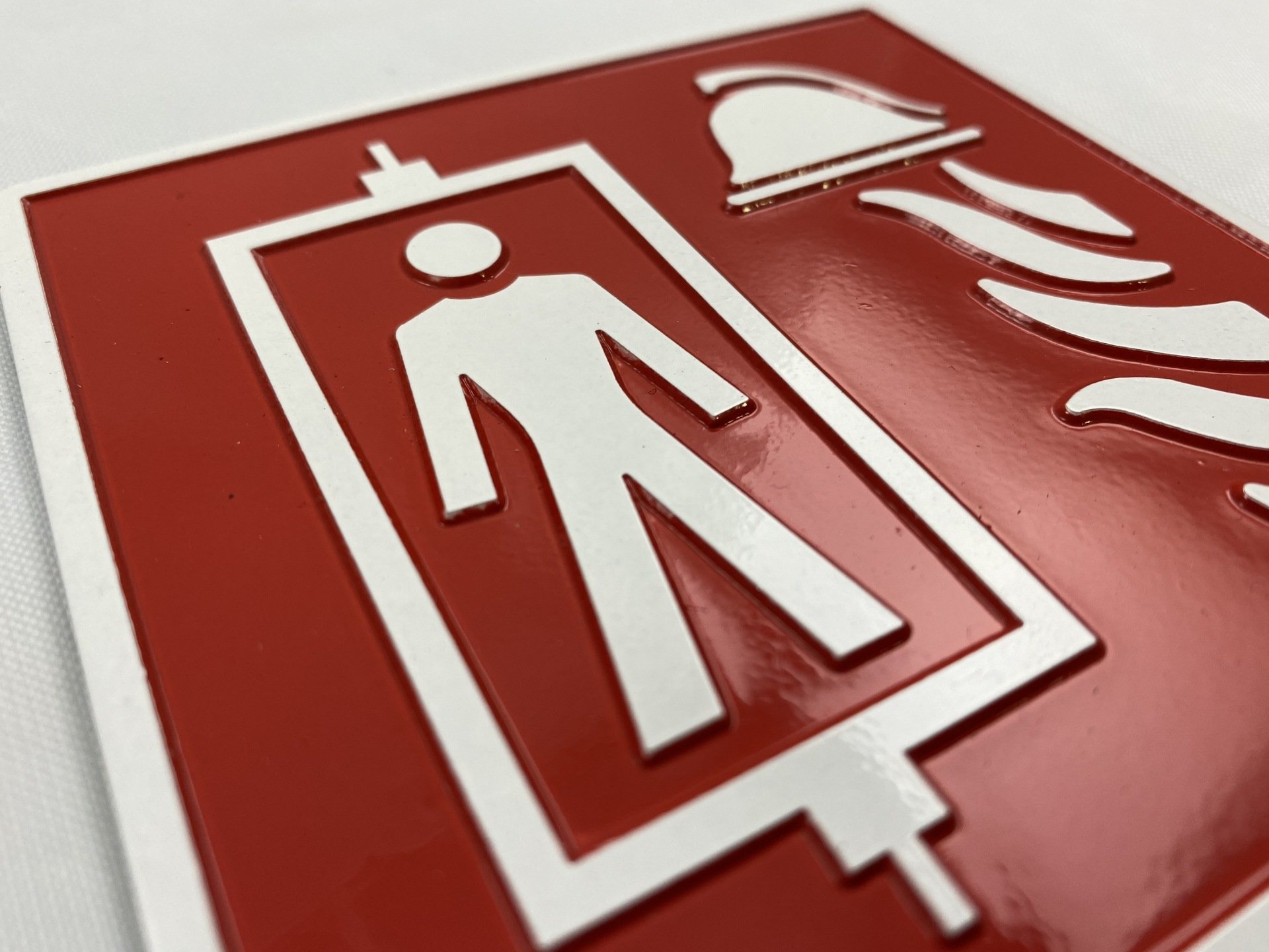 FIRE ALARM ELEVATOR PLATE | VisionMark Nameplate Company