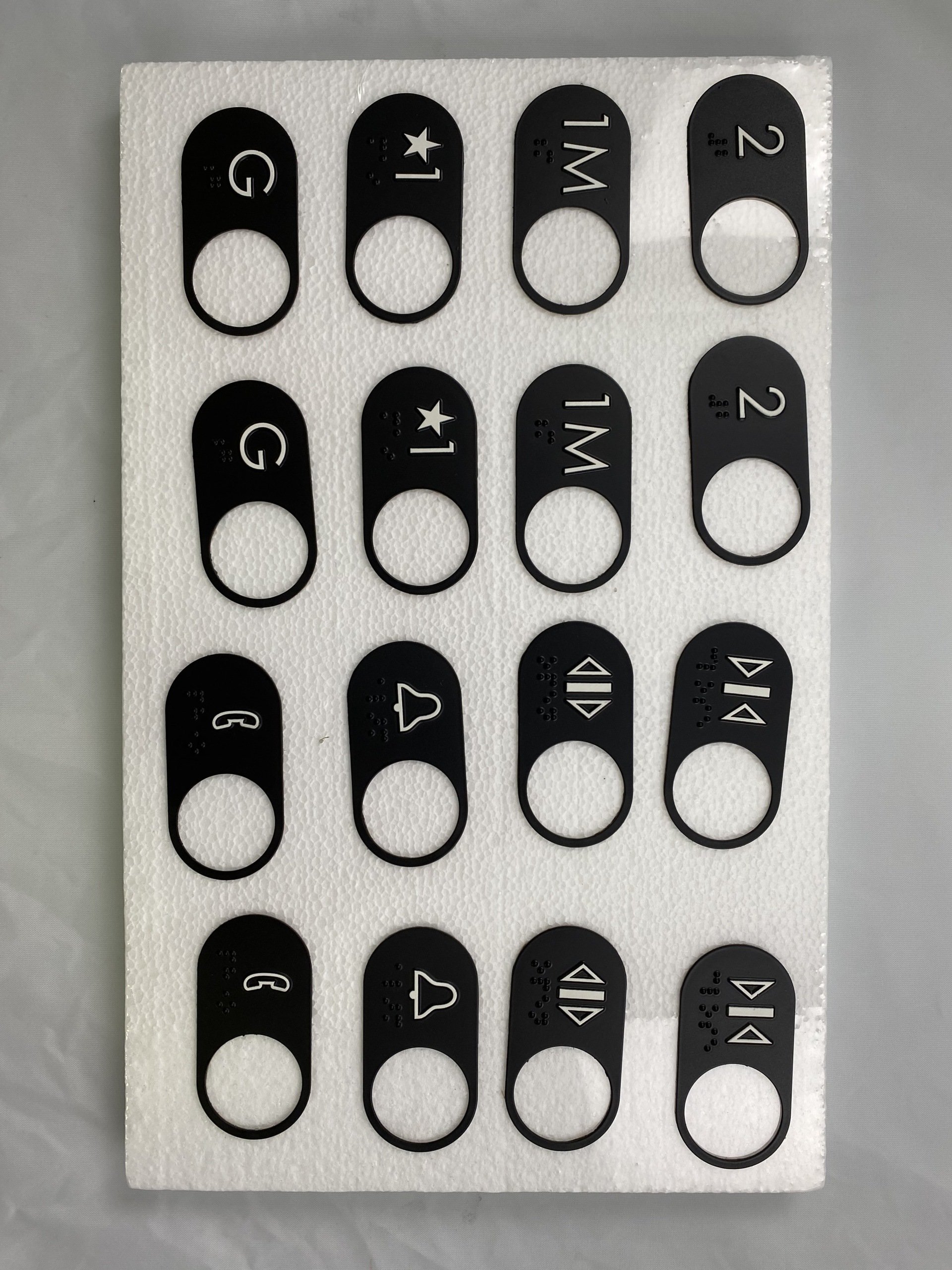 ELEVATOR BUTTON PLATES/SURROUNDS | VisionMark Nameplate Company
