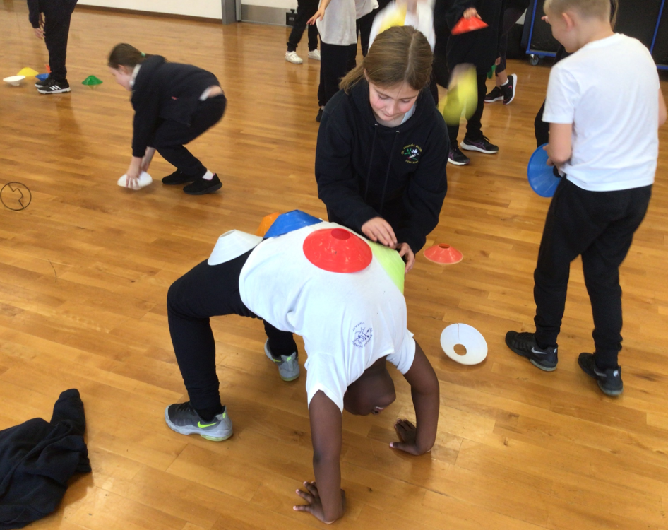 Science with papier-mâché models and a space hopper, and then the snow ...