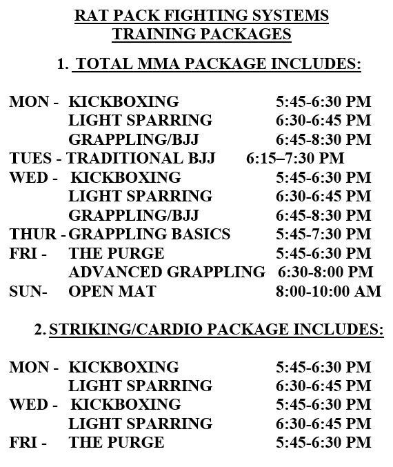 Rat Pack Fighting System | Mixed Martial Arts | Palmerton Pa