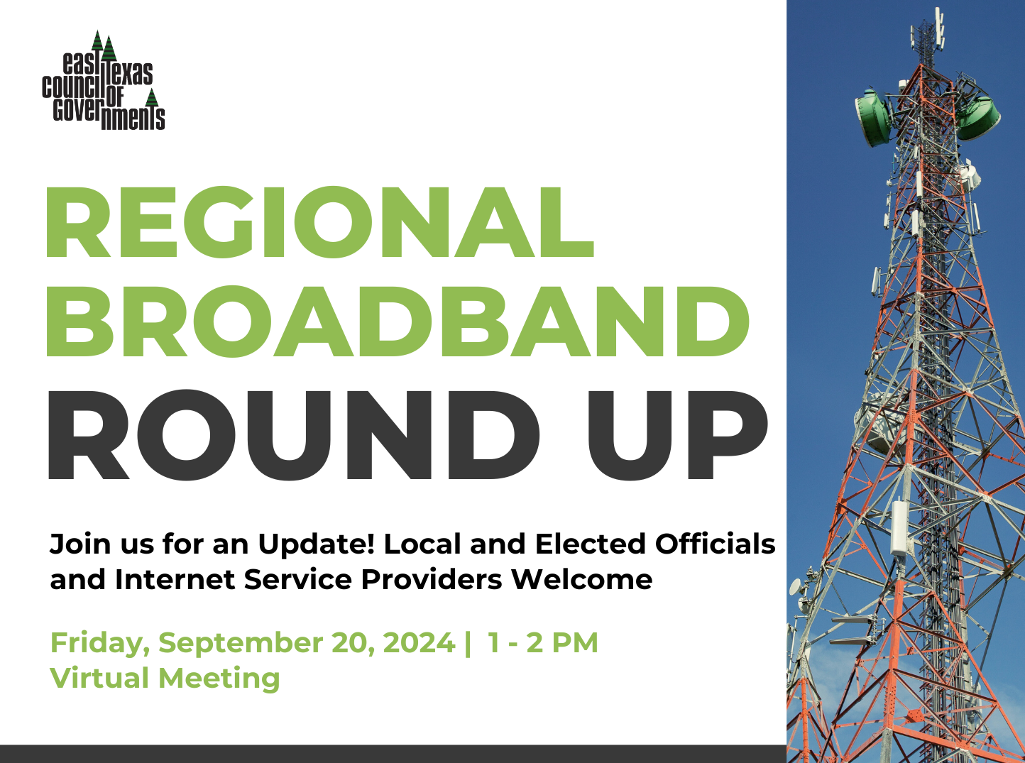 Join Us for a Broadband Round Up Virtual Meeting on September 20