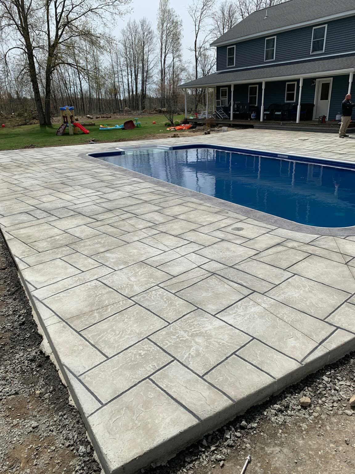 Stunning Stamped Concrete | Clinton, NY | CNY Custom