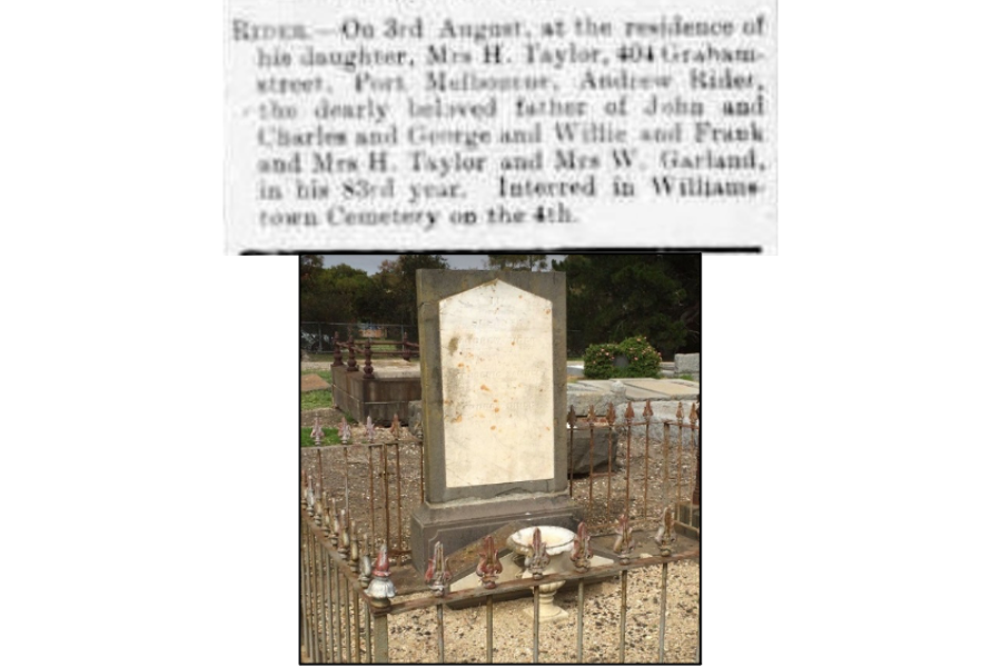 Williamstown Notables - Andrew Rider