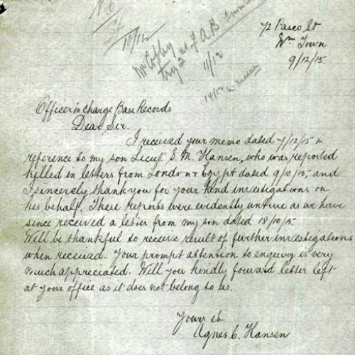 Stewart Murray Hansen - WWI Patchwork Quilt