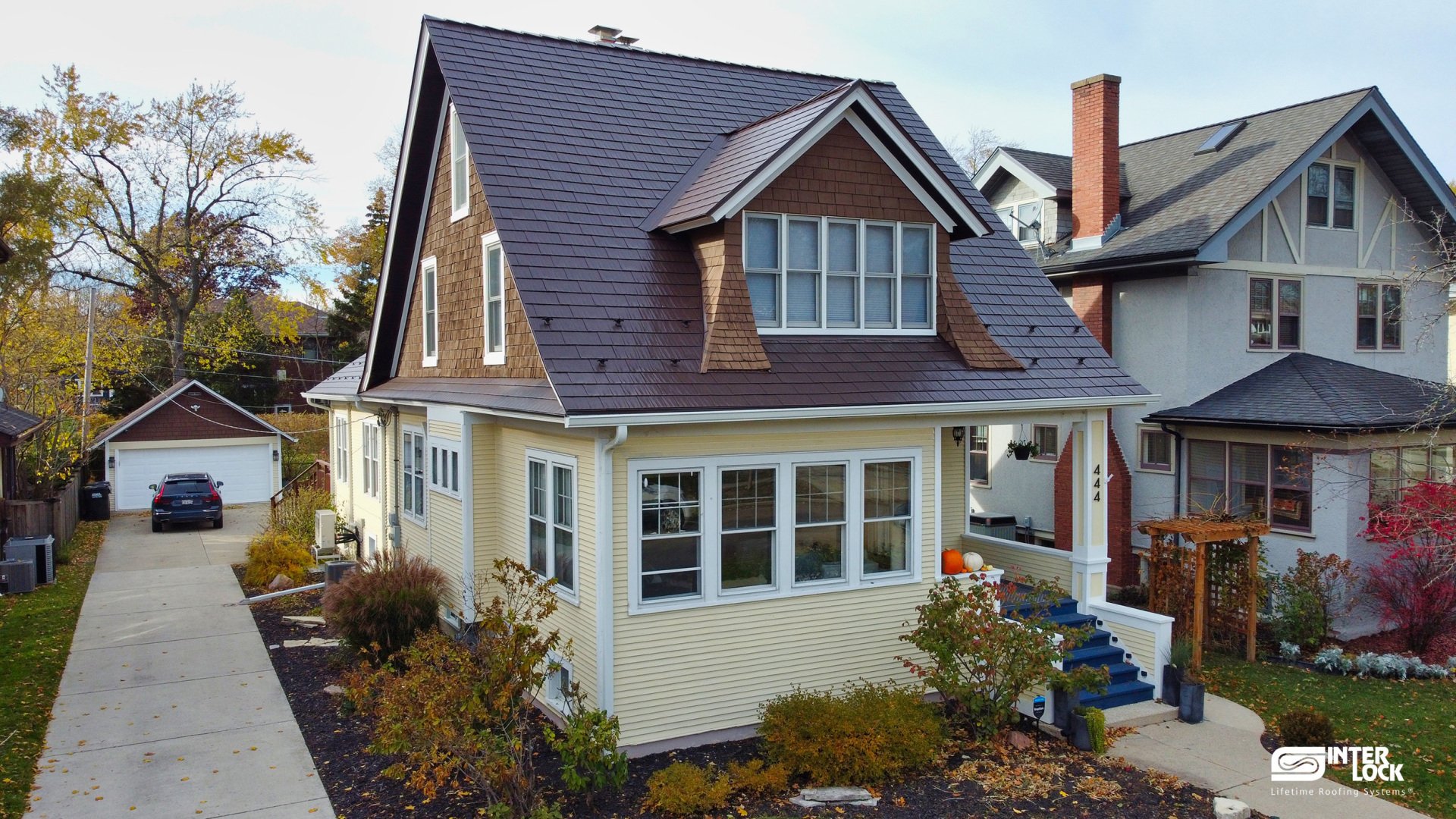 River Forest, IL 60305 — Colonial Brown Interlock Slate Shingle Roofing ...